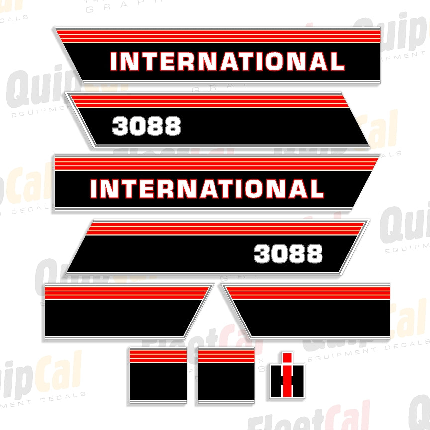 International 3088 Tractor Marking Decal Set – Truck and Equipment Decals