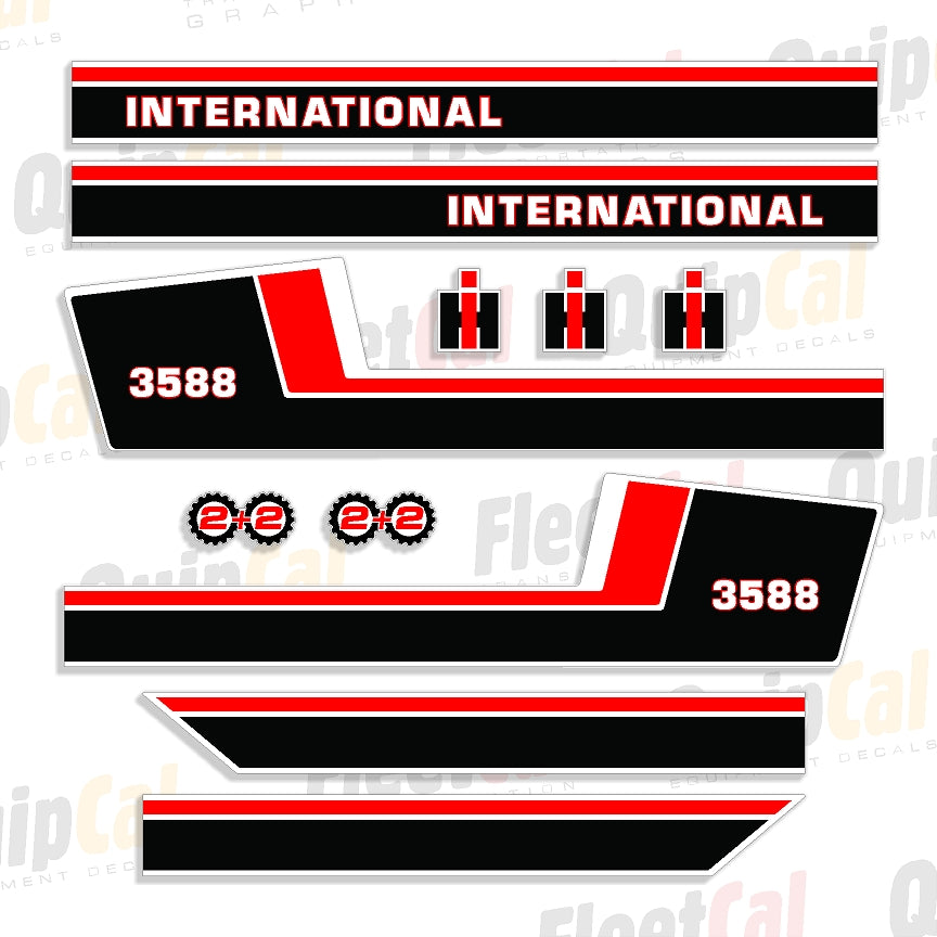 International 3588 Tractor Marking Decal Set – Truck and Equipment Decals