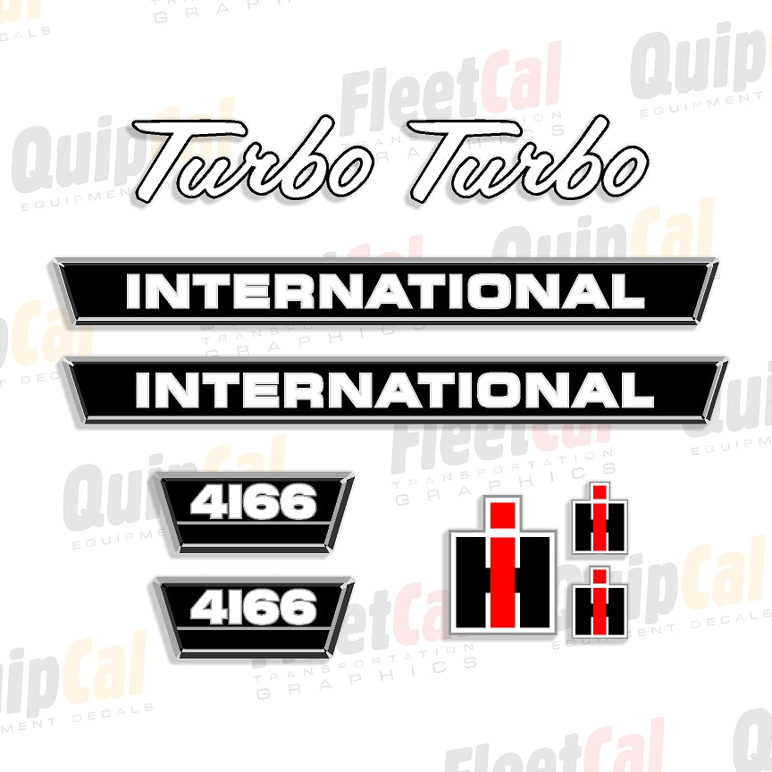 International 4166 Turbo Tractor Marking Decal Set – Truck and ...