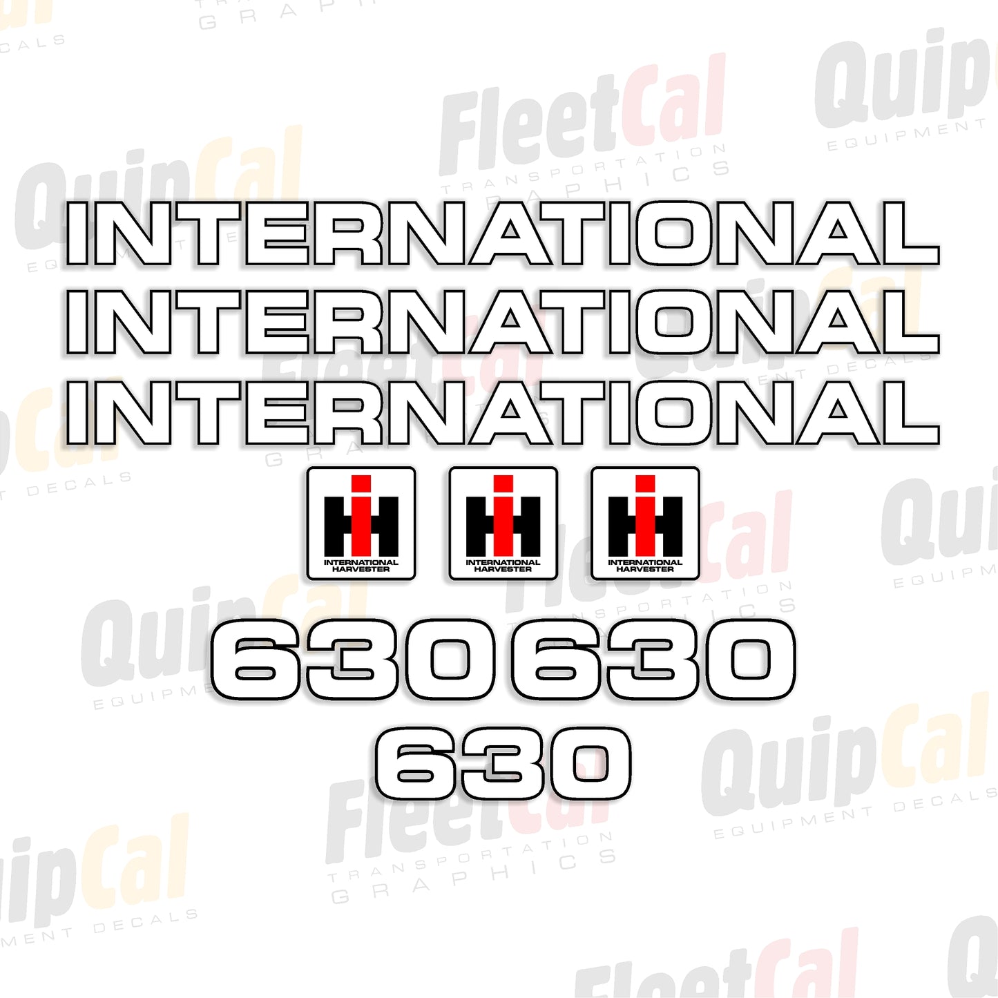 International 630 Offset Disc Marking Decal Set – Truck and Equipment ...