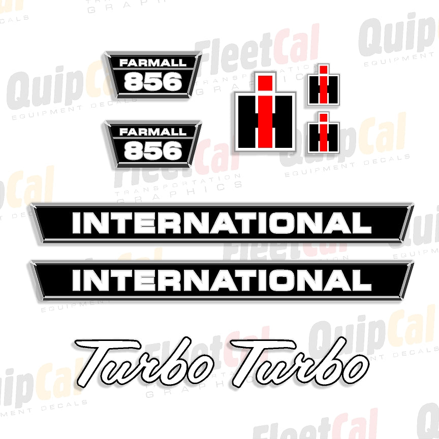 International 856 Turbo Tractor Marking Decal Set – Truck and Equipment ...