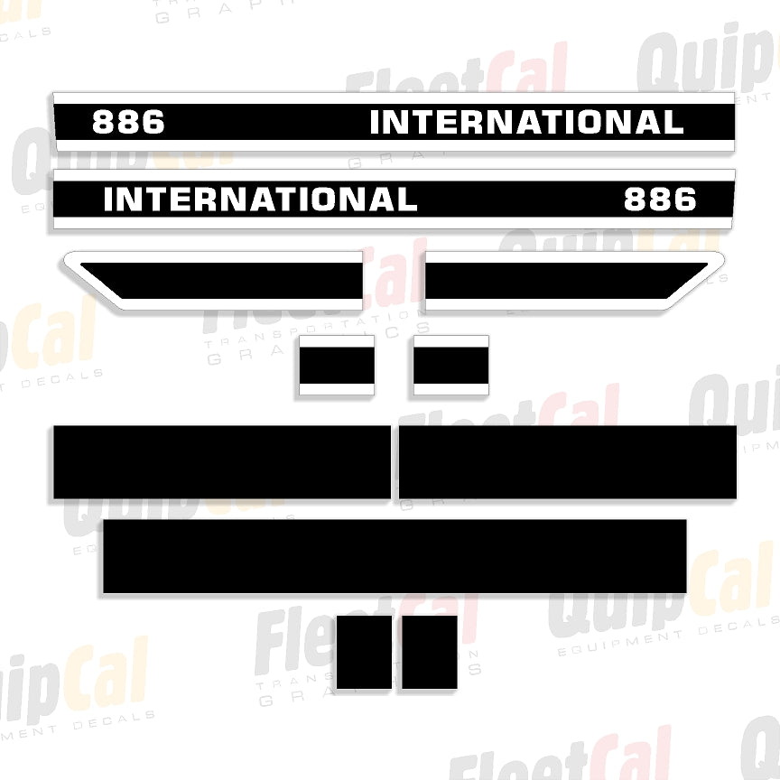 International 886 Tractor Marking Decal Set – Truck and Equipment Decals