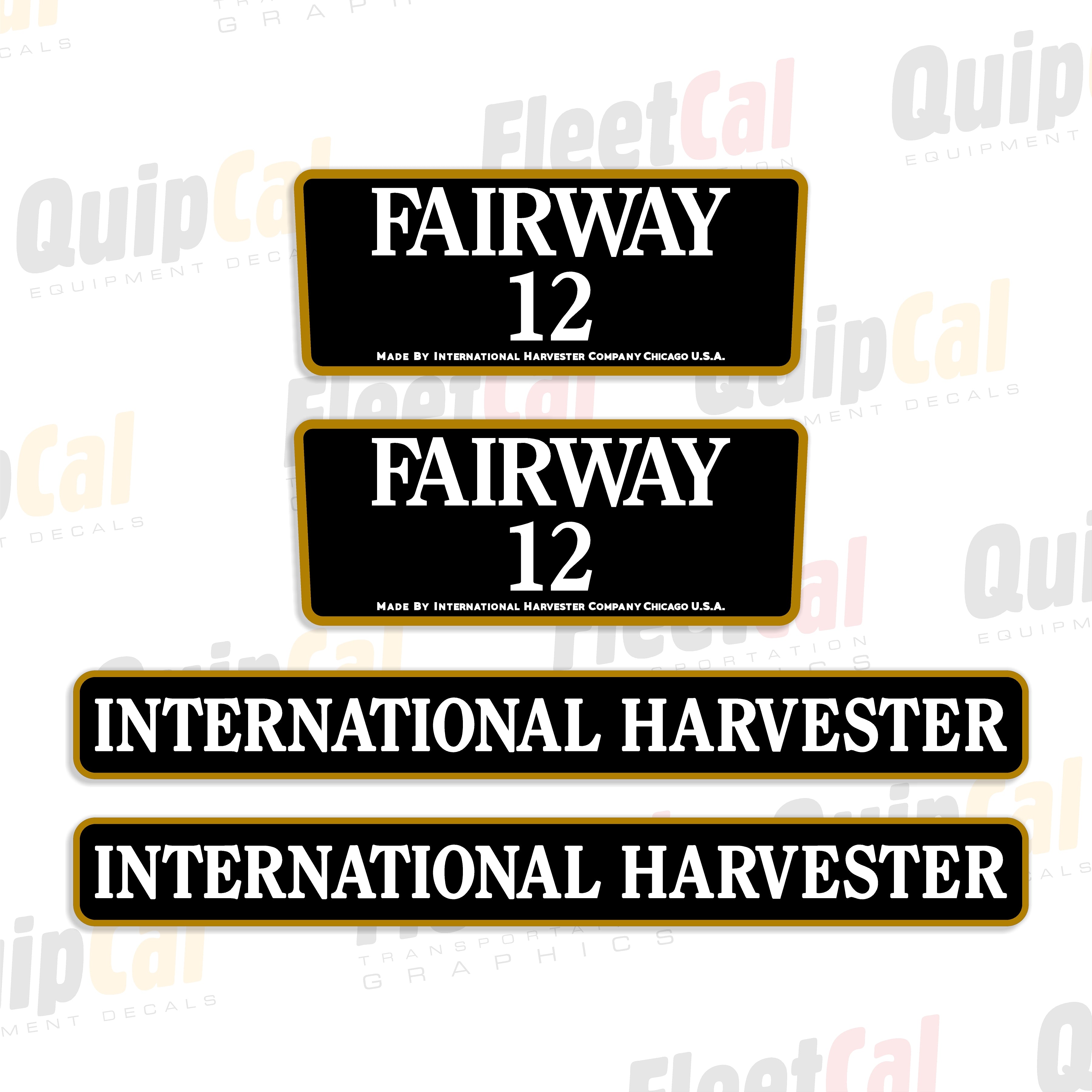 International Harvester Fairway 12 Marking Decal Set – Truck and ...