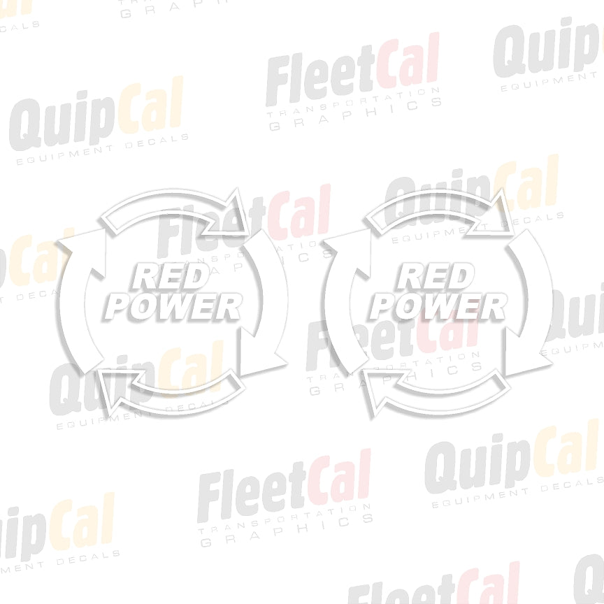 International Red Power Decals (1 PAIR) – Truck and Equipment Decals