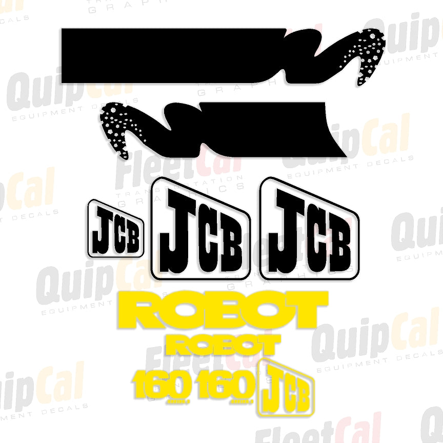 JCB 160 Robot Series 3 Skid Loader Marking Decal Set – Truck and ...