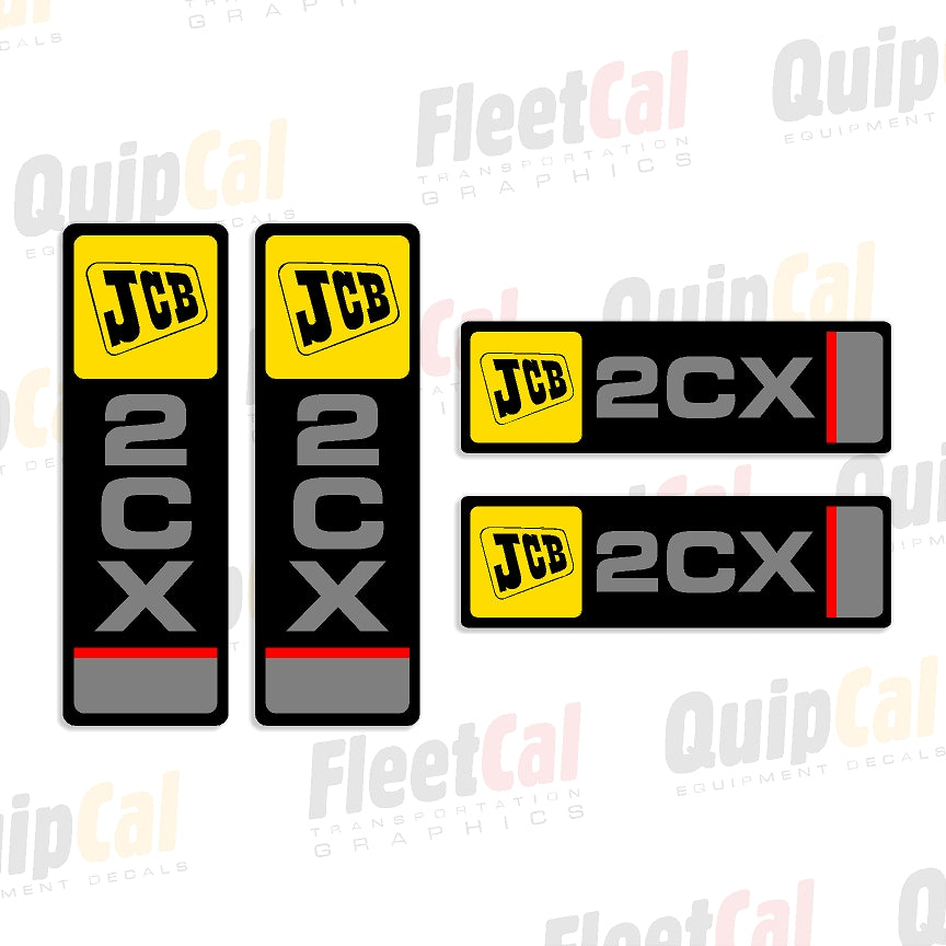 JCB 2CX Backhoe Marking Decal Set (Pre 2012 Model) – Truck and ...