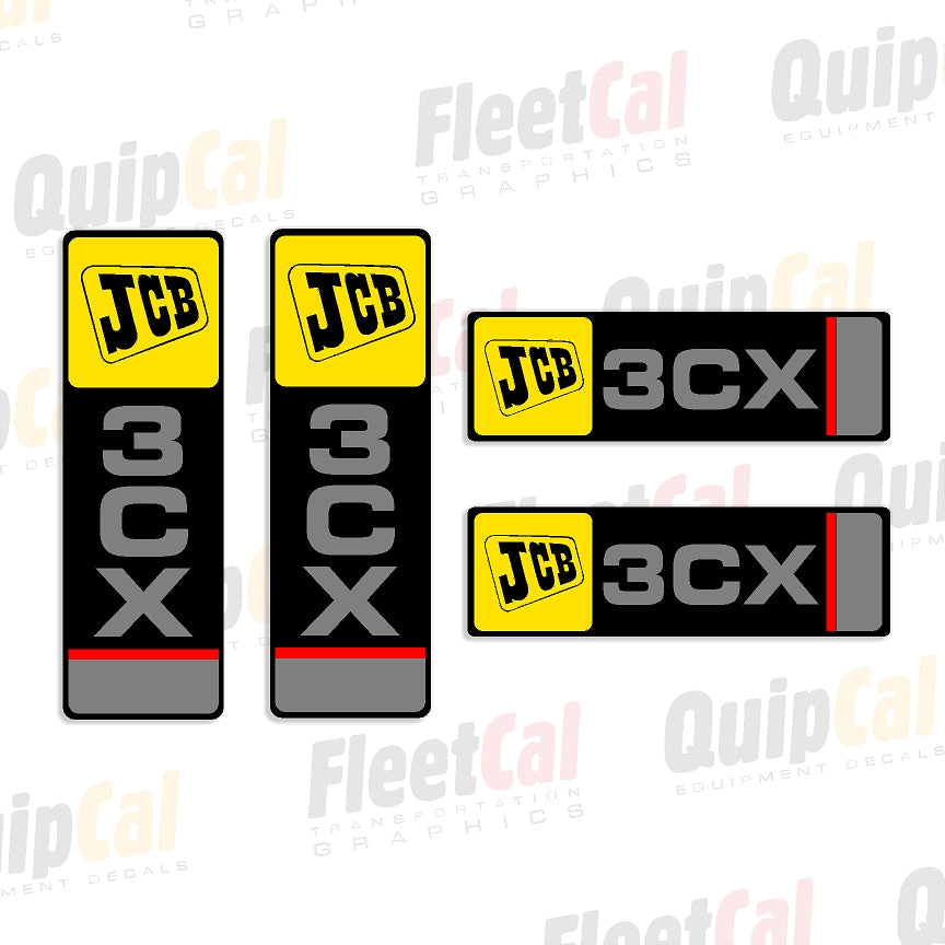 JCB 3CX Backhoe Marking Decal Set (Pre 2012 Model) – Truck and ...