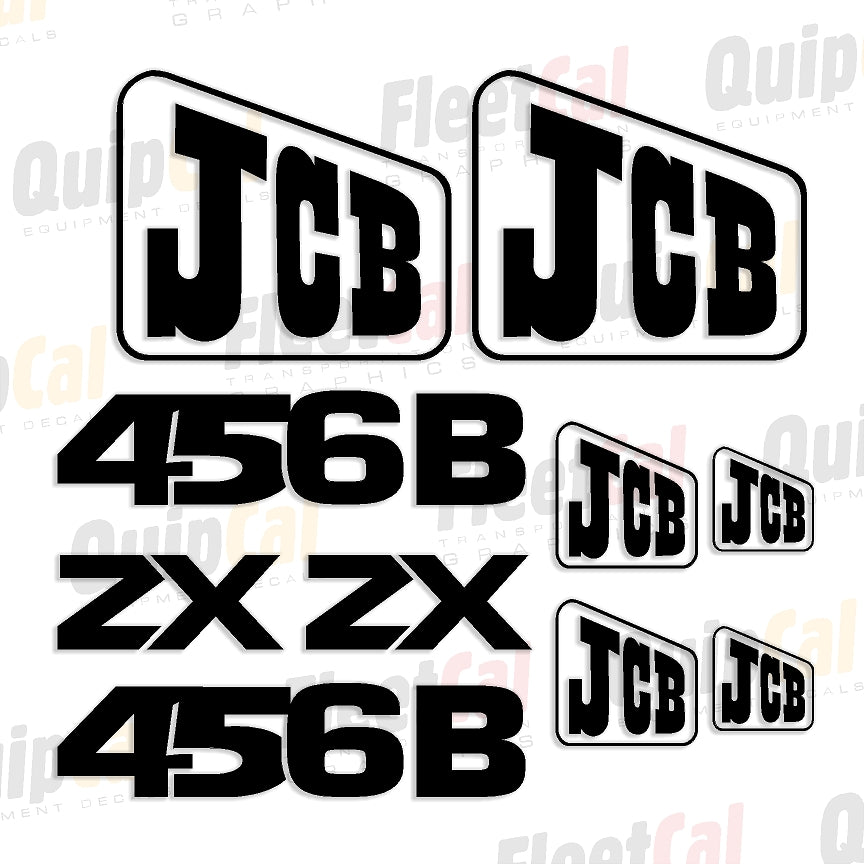 JCB 456B ZX Wheel Loader Marking Decal Set (Mid 1990s Model) – Truck ...