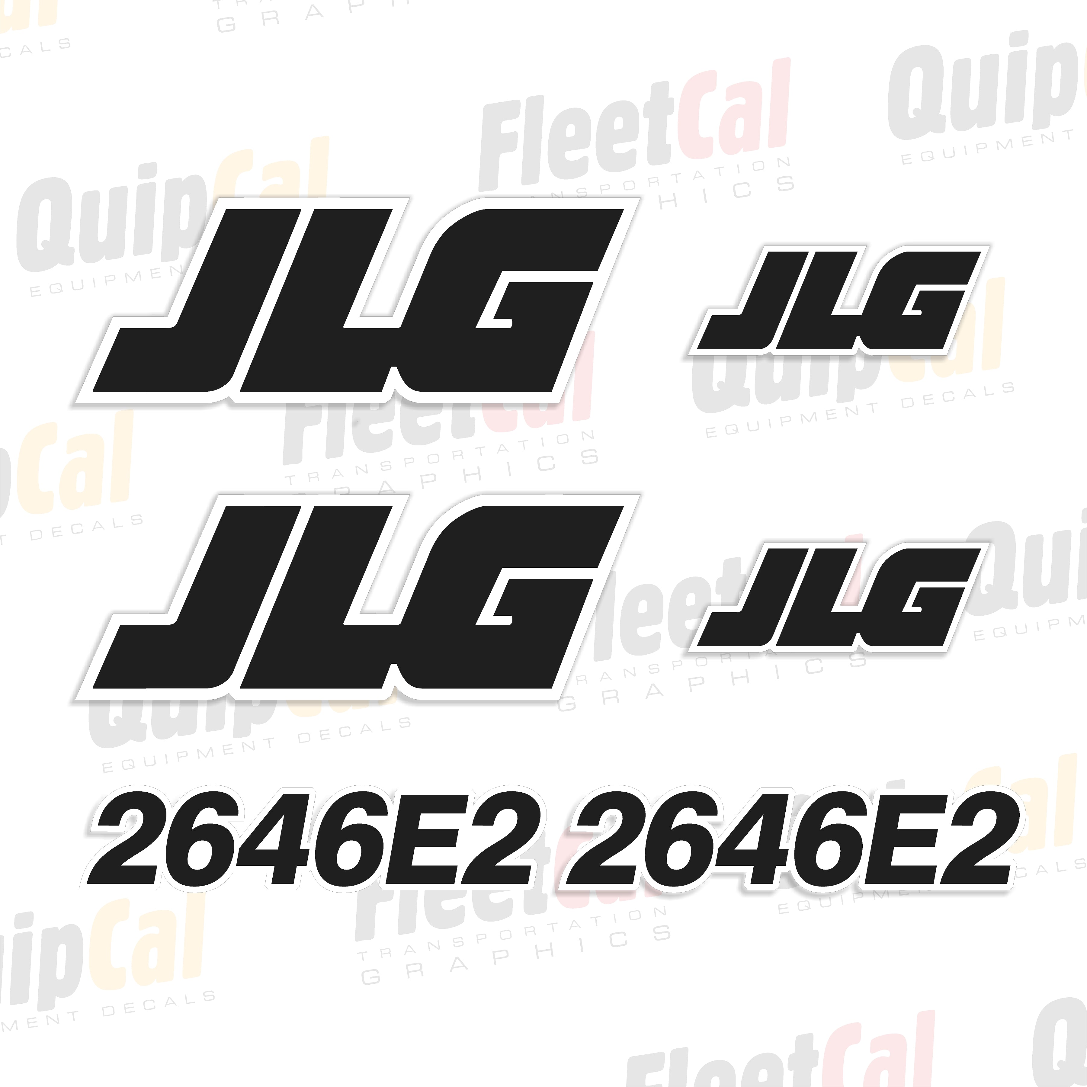 JLG 2646E2 Scissor Lift Marking Decal Set – Truck and Equipment Decals
