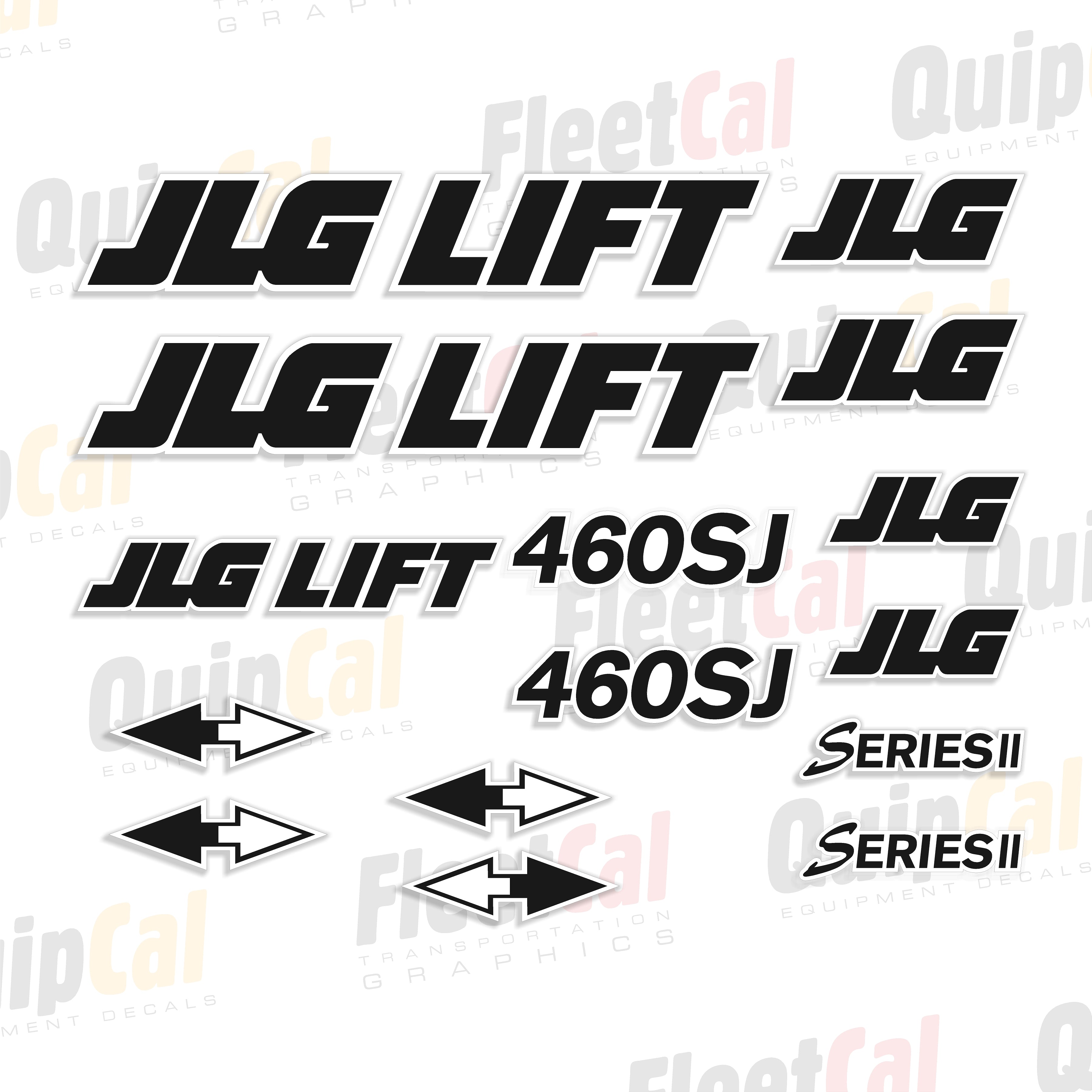JLG Model 1000 JBT vrachtwagen gemonteerde kraan markeringsstickerset ...