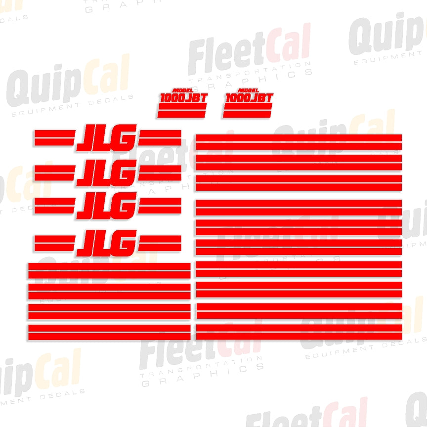 JLG Model 1000 JBT Truck Mounted Crane Marking Decal Set – Truck and ...