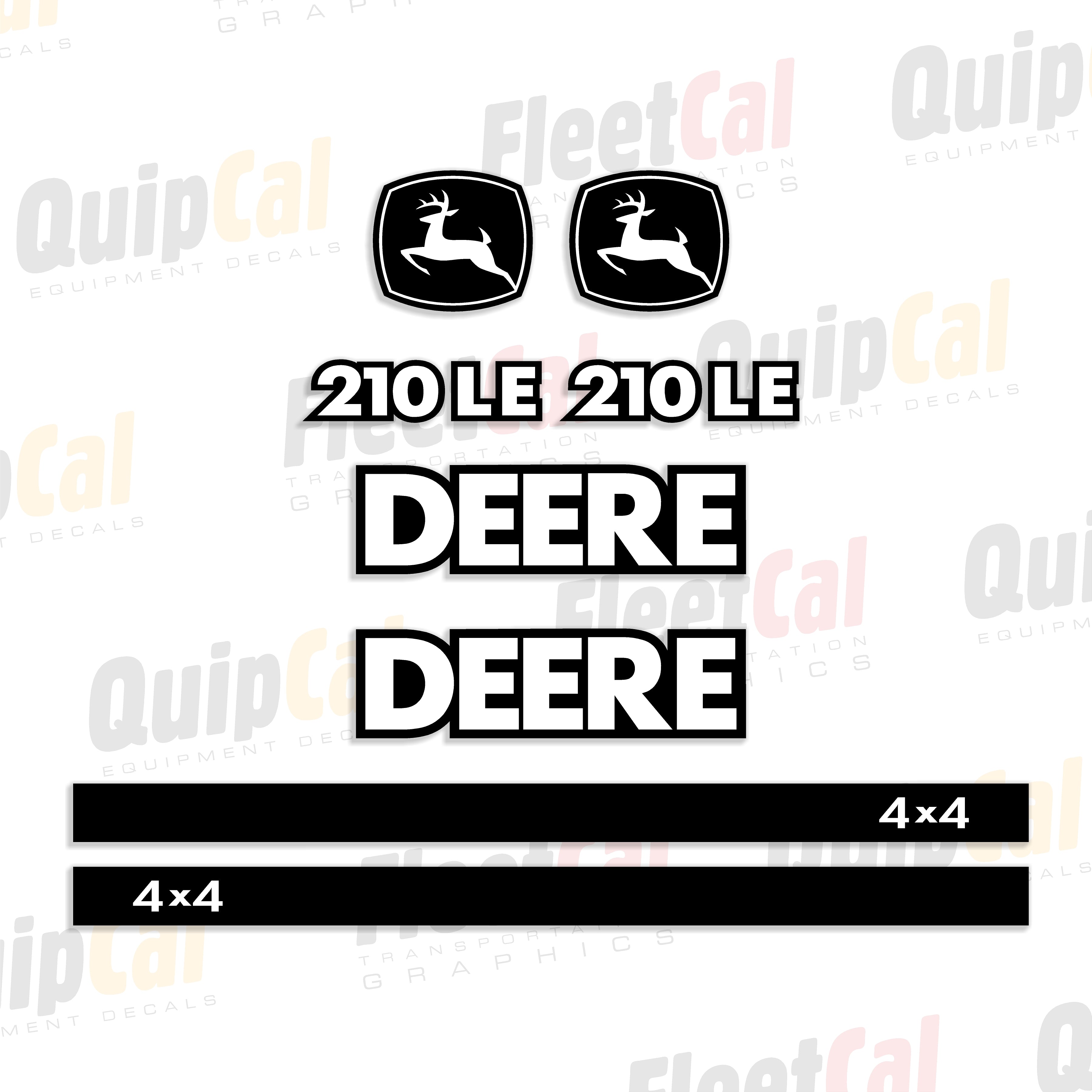 John Deere 210LE 4x4 Skip Loader Decal Set – Truck and Equipment Decals