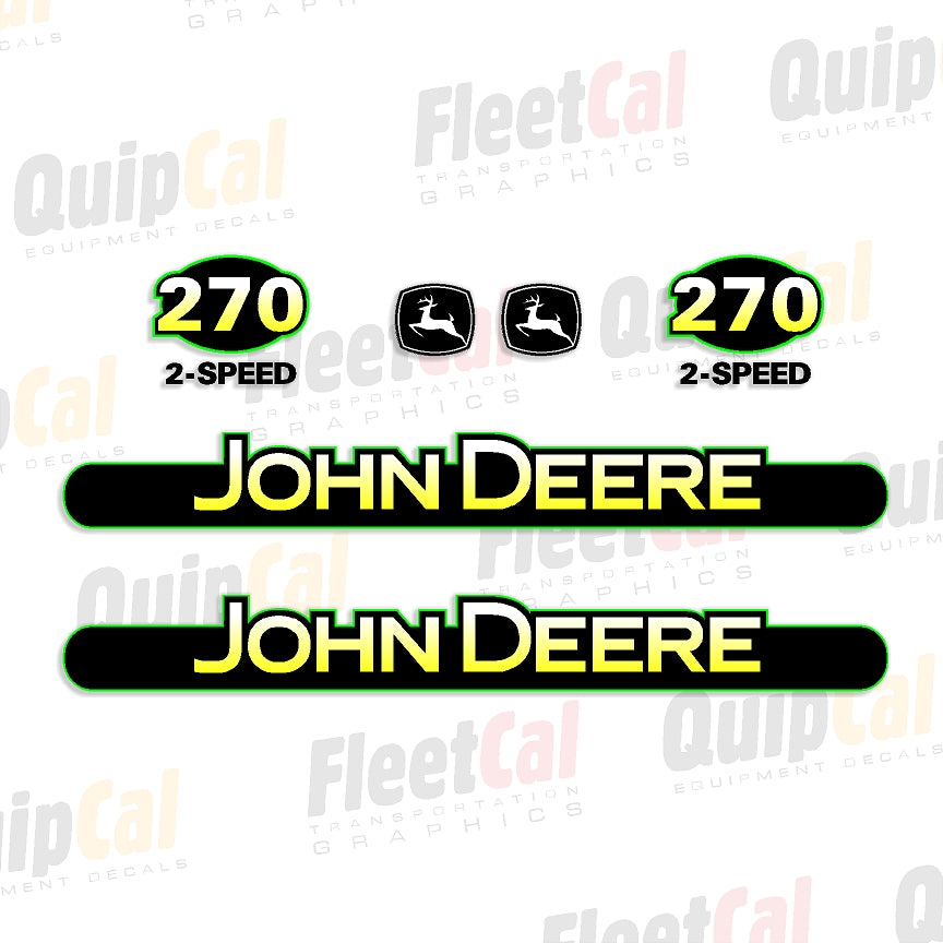 John Deere 270 2-Speed 2002 and Newer Marking Decal Set – Truck and ...