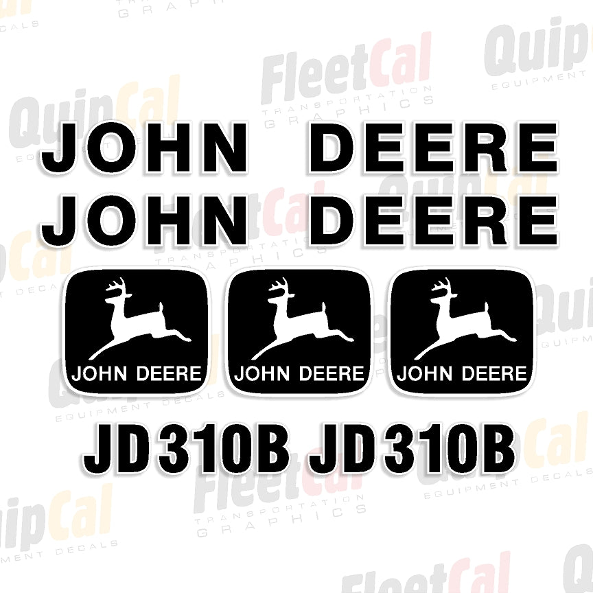 John Deere 310B Backhoe Marking Decal Set – Truck and Equipment Decals