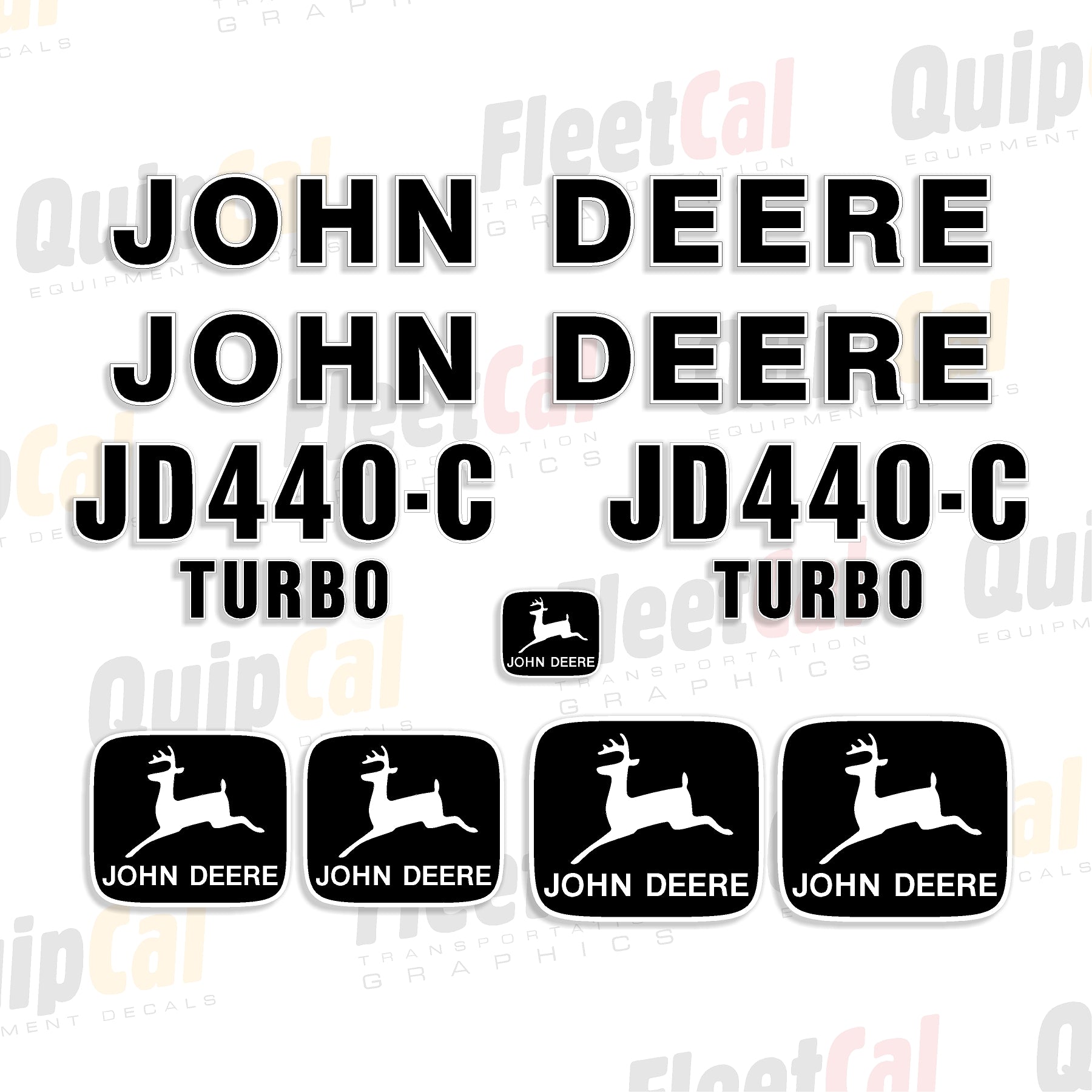 John Deere 440C Alternate Version Decal Set – Truck and Equipment Decals