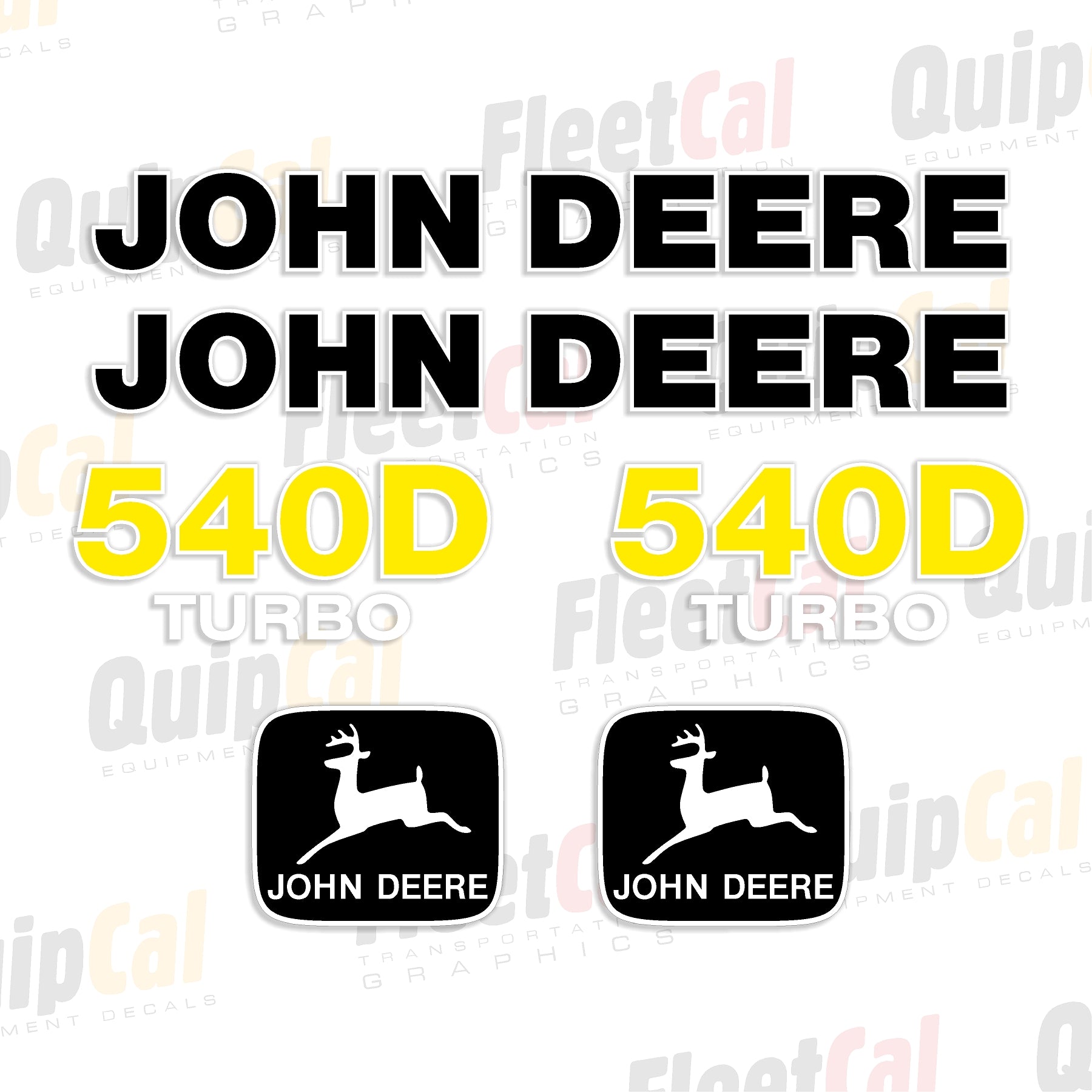 John Deere 540D Marking Decal Set – Truck and Equipment Decals