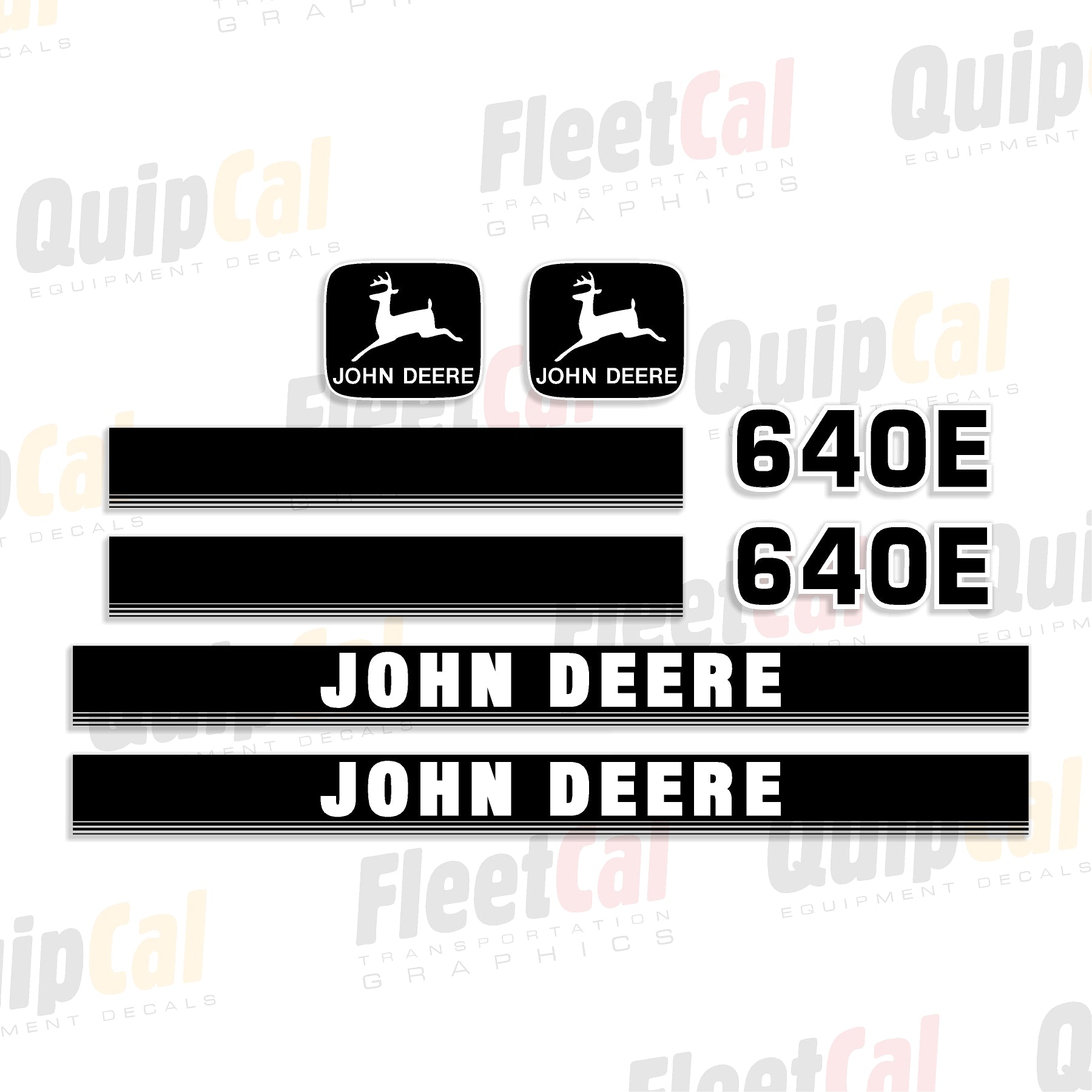 John Deere 640E Late Model Decal Set – Truck and Equipment Decals