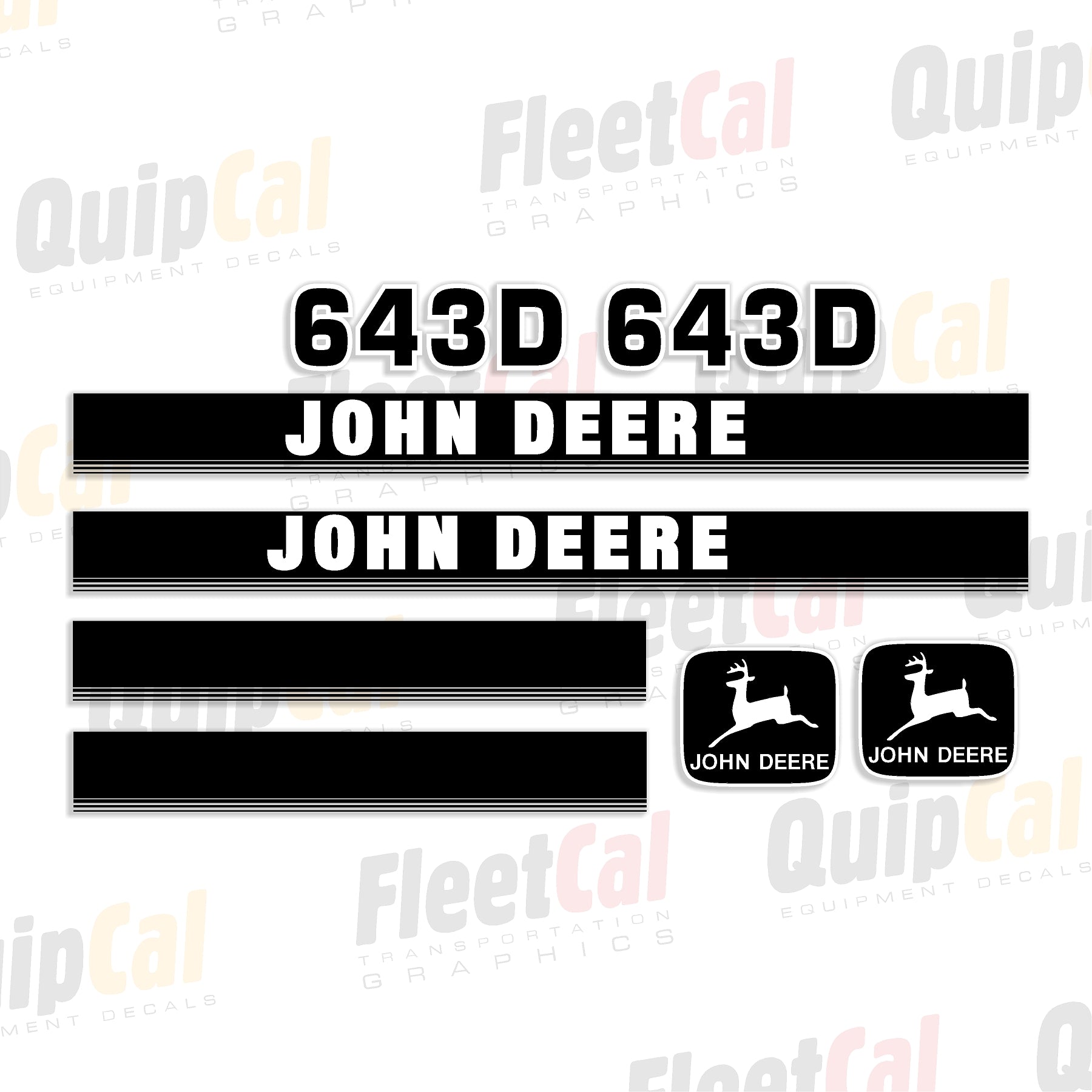 John Deere 643D Decal Set – Truck and Equipment Decals