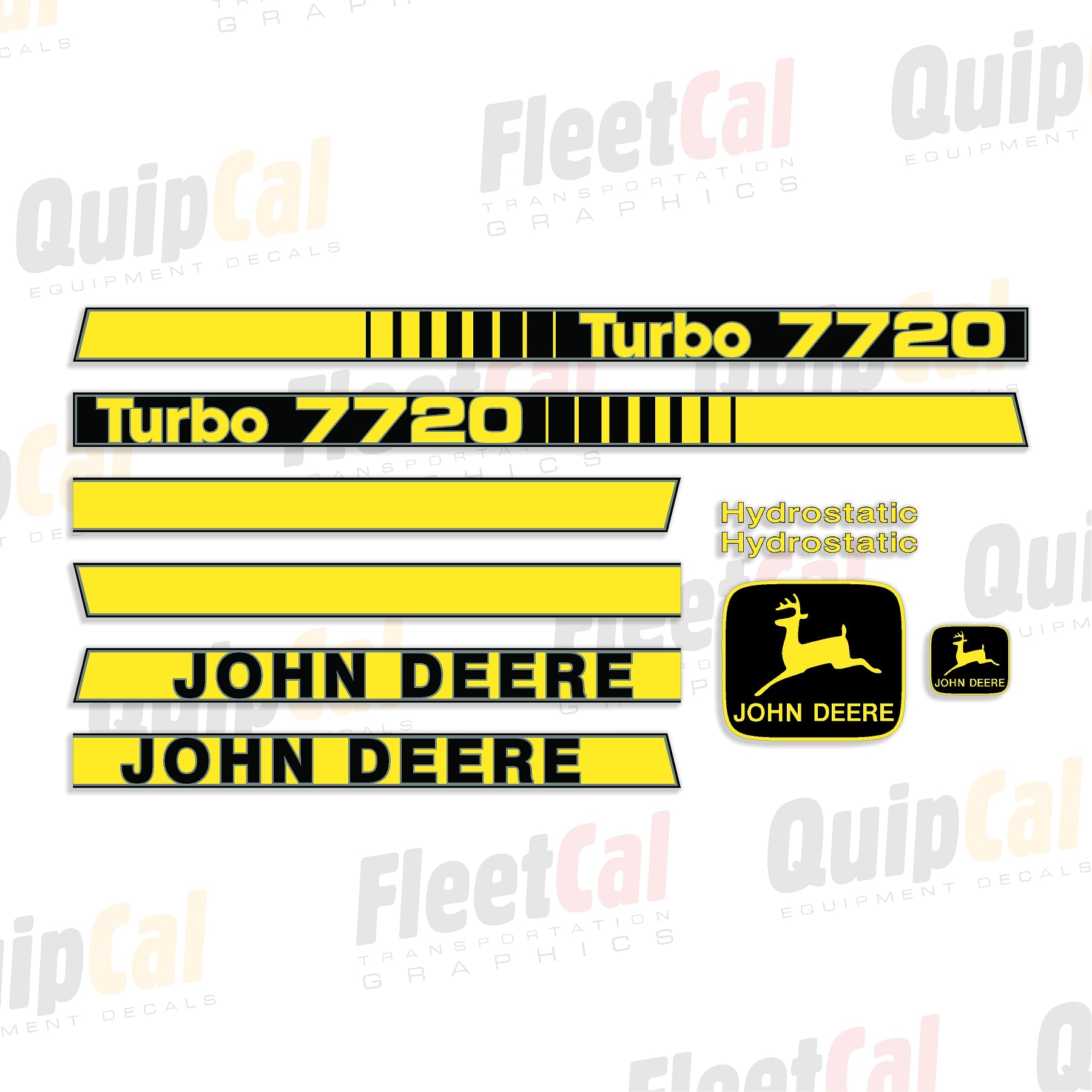 John Deere 7720 Turbo Combine Marking Decal Set – Truck and Equipment ...