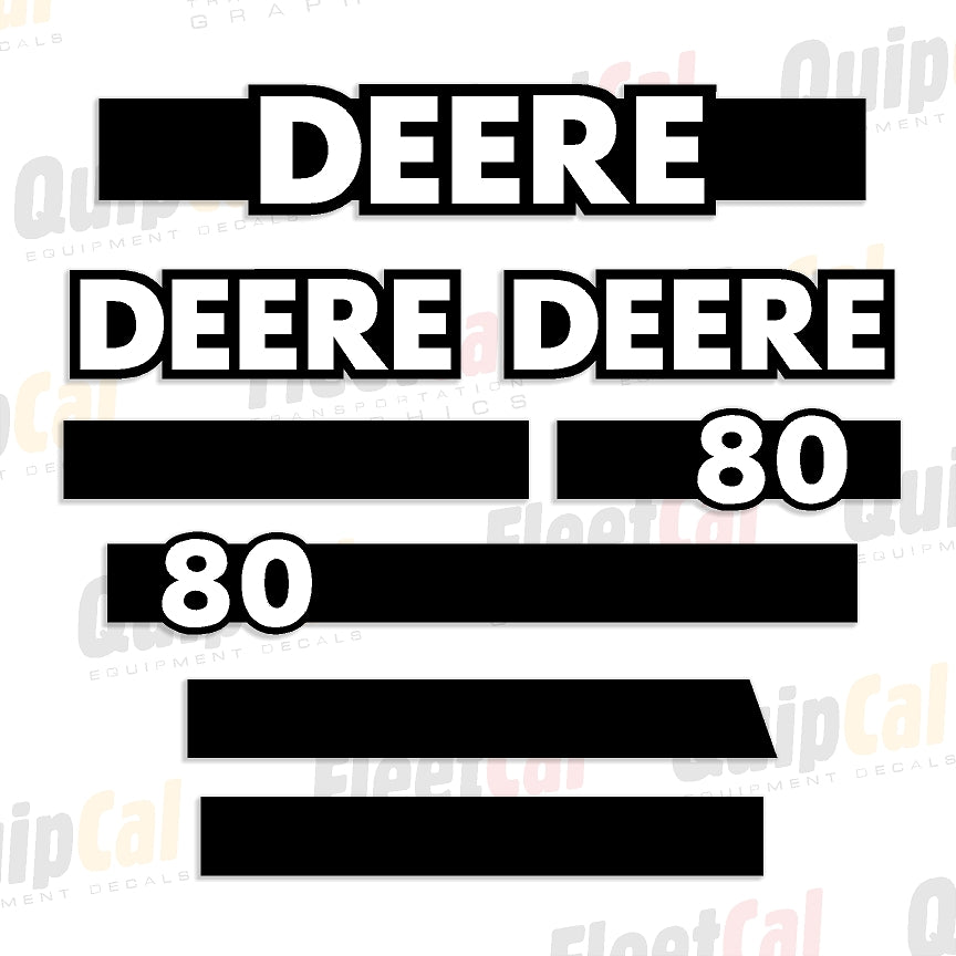 John Deere 80 Excavator Marking Decal Set – Truck and Equipment Decals