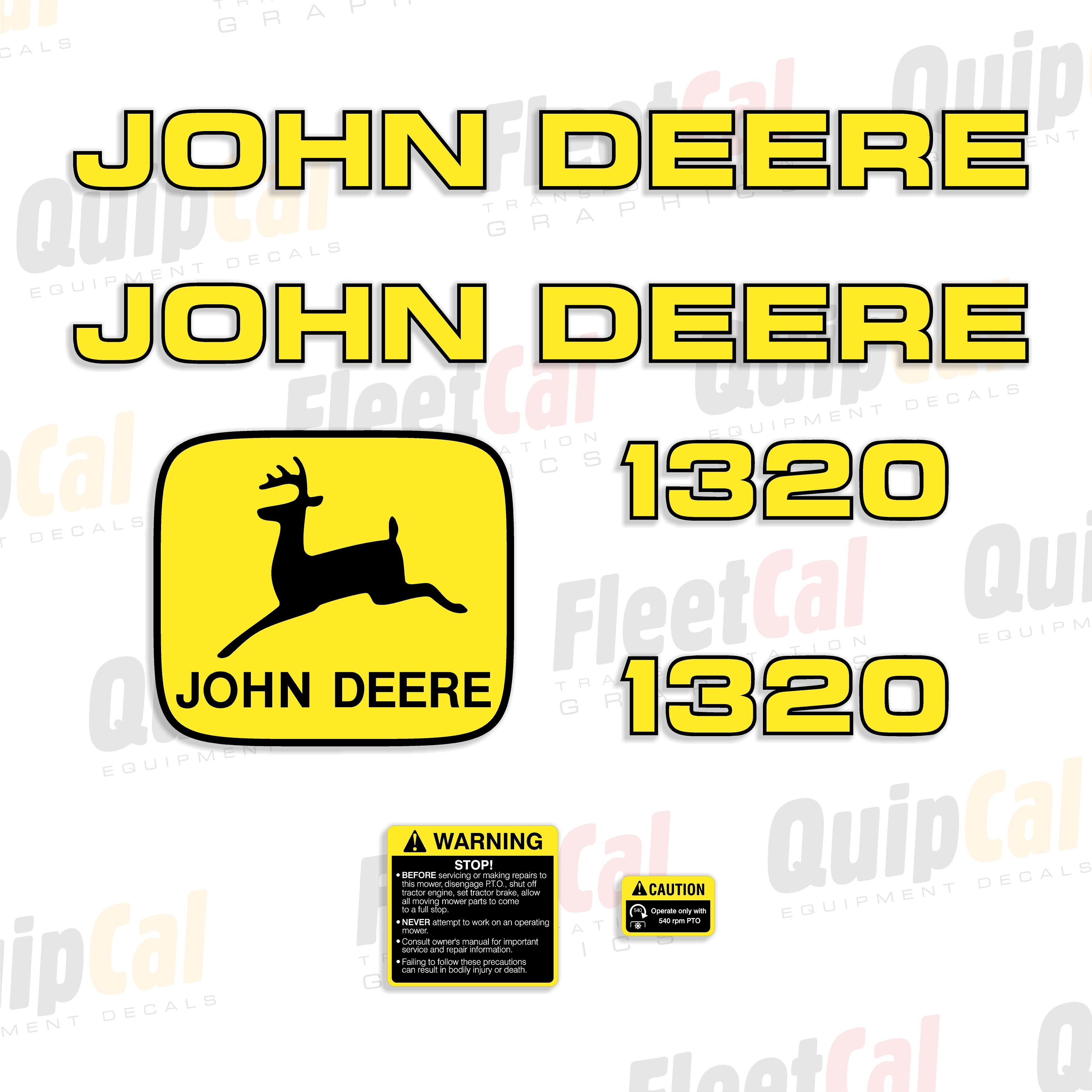 John Deere 1320 Mower Conditioner Early Model Marking Decal Set – Truck ...