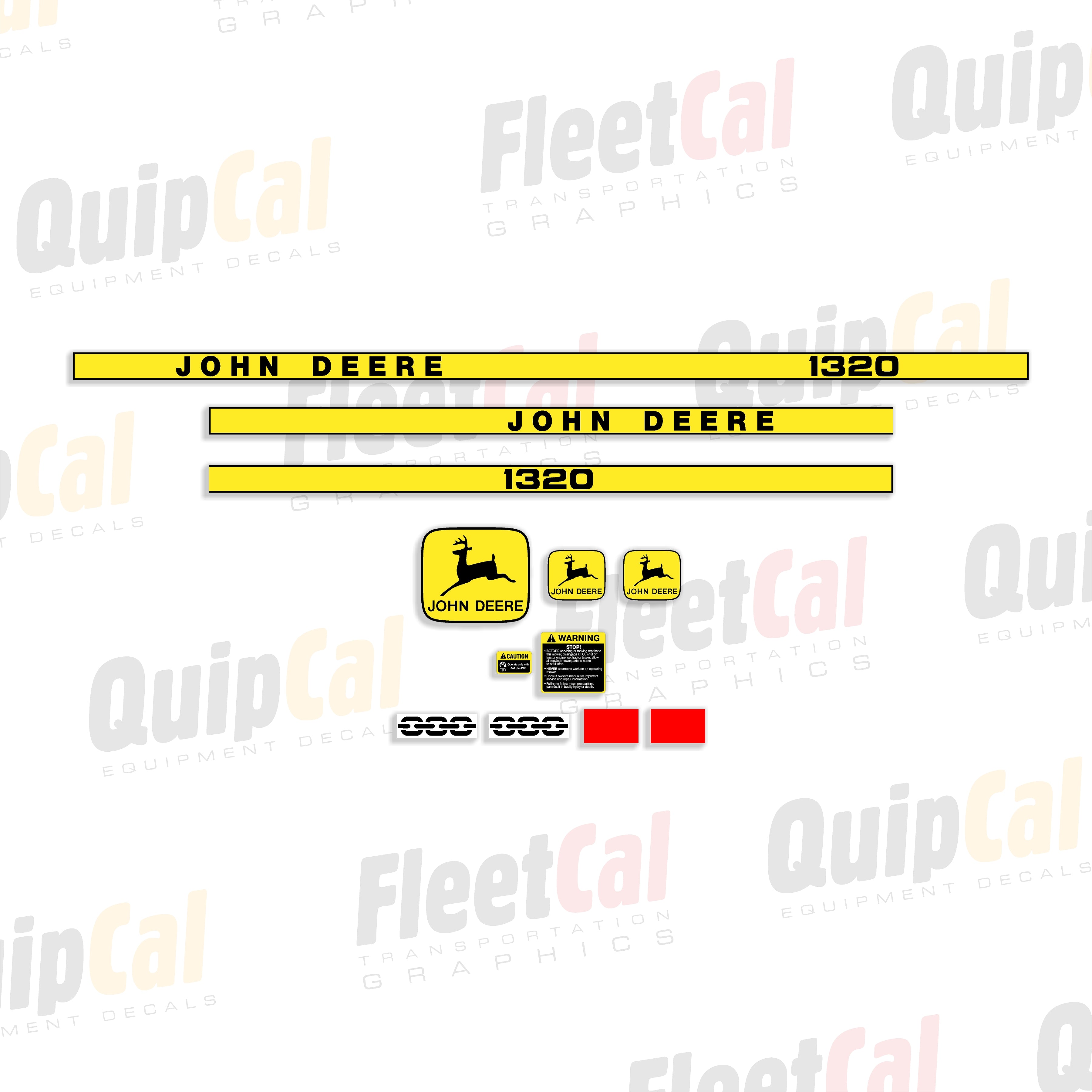 John Deere 1320 Mower Conditioner Late Model Marking Decal Set – Truck ...