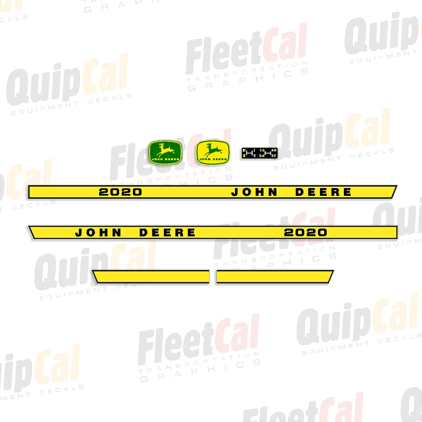 John Deere 2020 Tractor Marking Decal Set – Truck and Equipment Decals