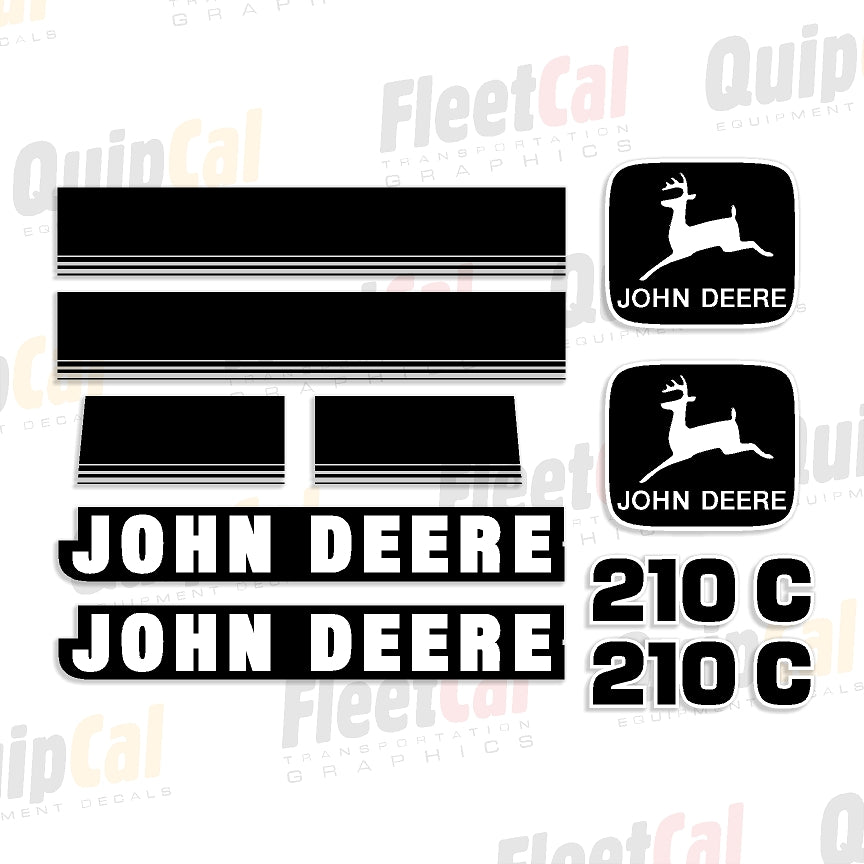 John Deere 210C Skip Loader Marking Decal Set - Late Model – Truck and ...