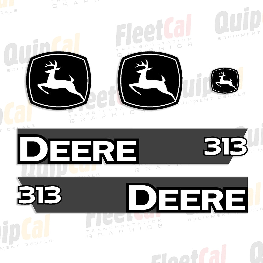 John Deere 313 Skid Loader Marking Decal Set – Truck and Equipment Decals
