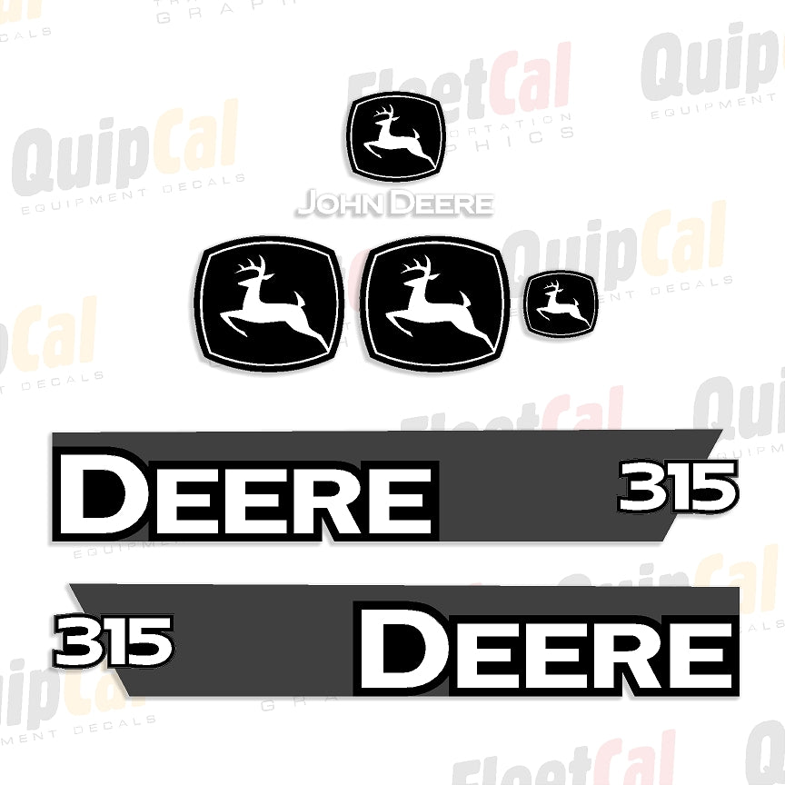 John Deere 315 Skid Loader Marking Decal Set – Truck and Equipment Decals