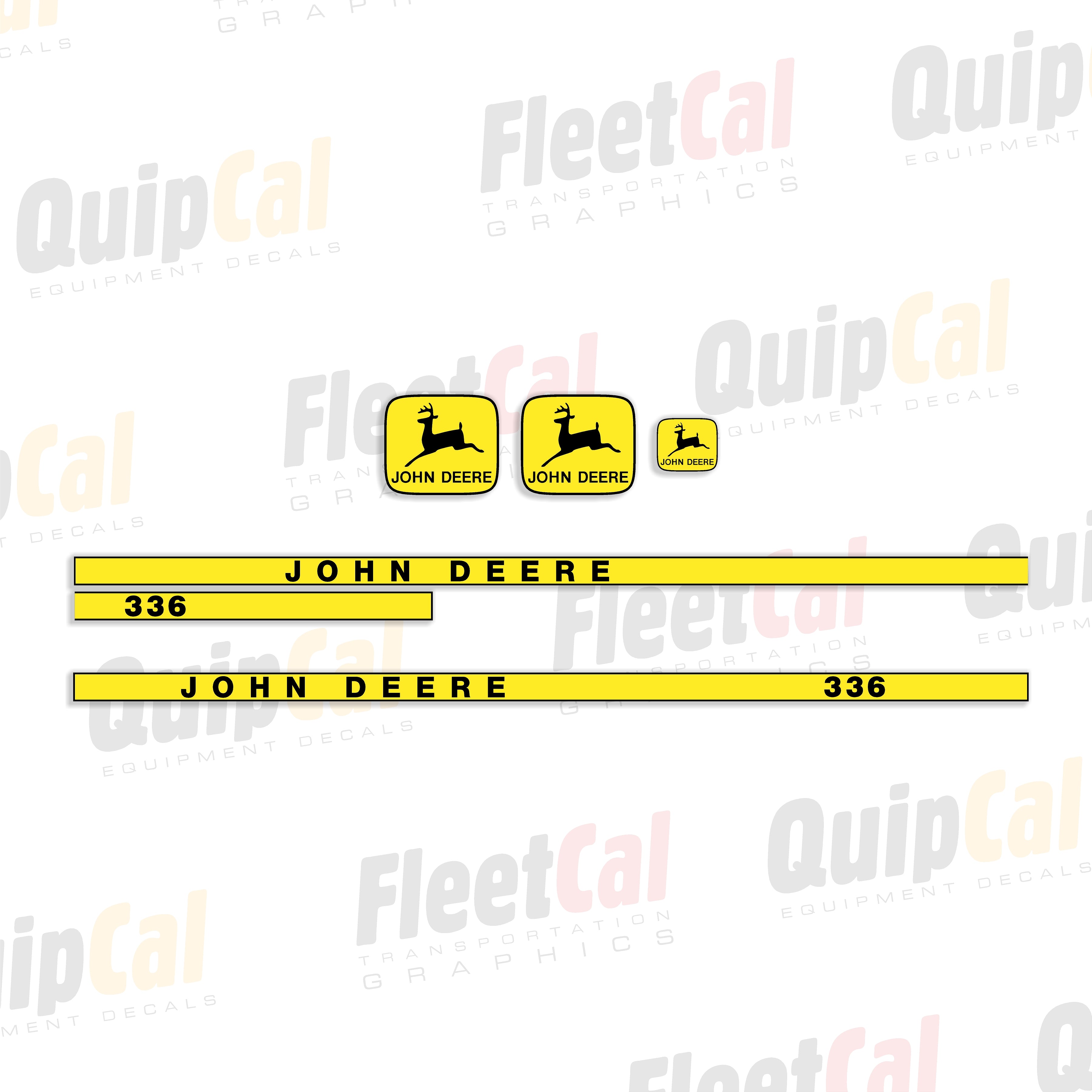 John Deere 336 Baler Marking Decal Set – Truck and Equipment Decals