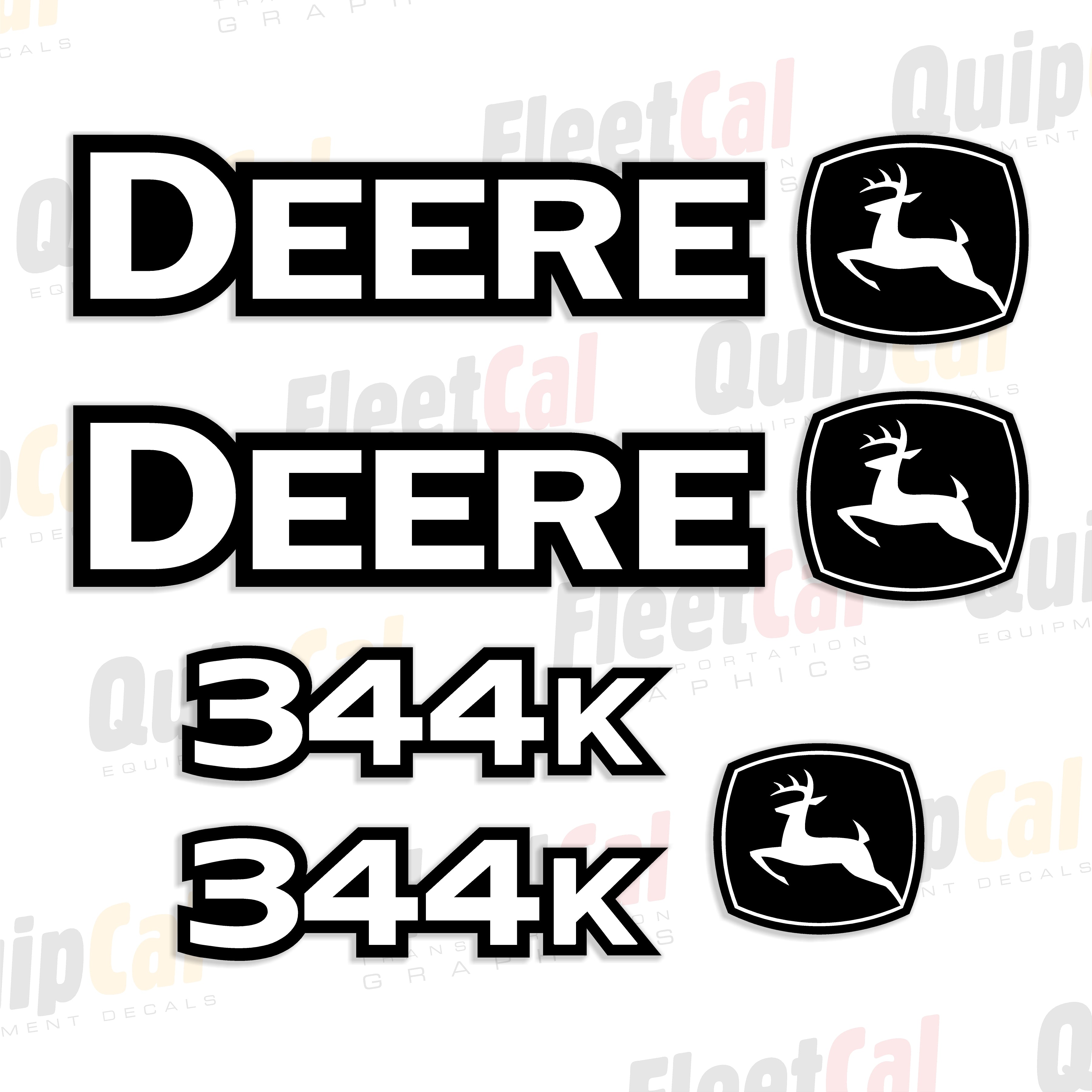 John Deere 344K Wheel Loader Marking Decal Set – Truck and Equipment Decals