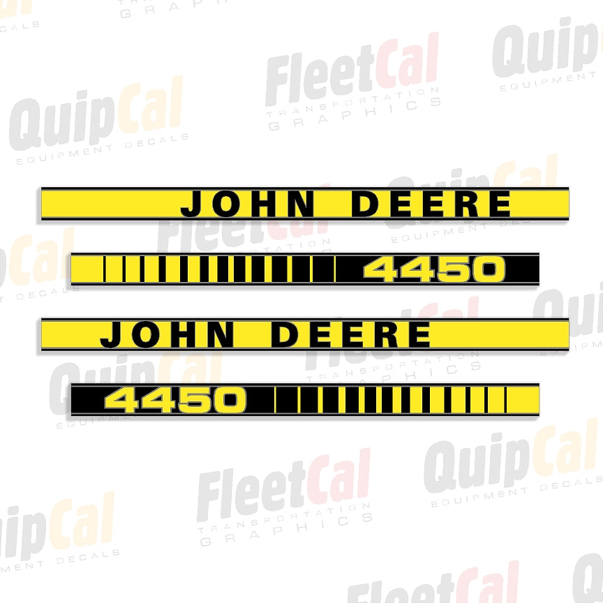 John Deere 4450 Tractor Hood Marking Decal Set – Truck and Equipment Decals