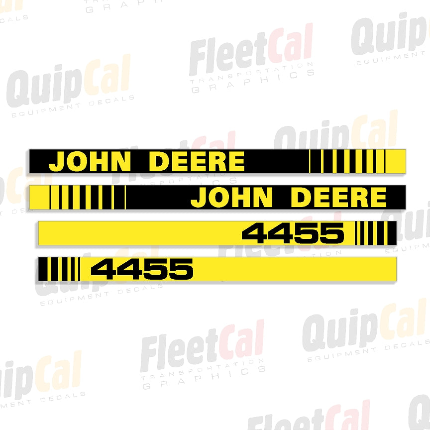 John Deere 4455 Tractor Hood Marking Decal Set – Truck and Equipment Decals