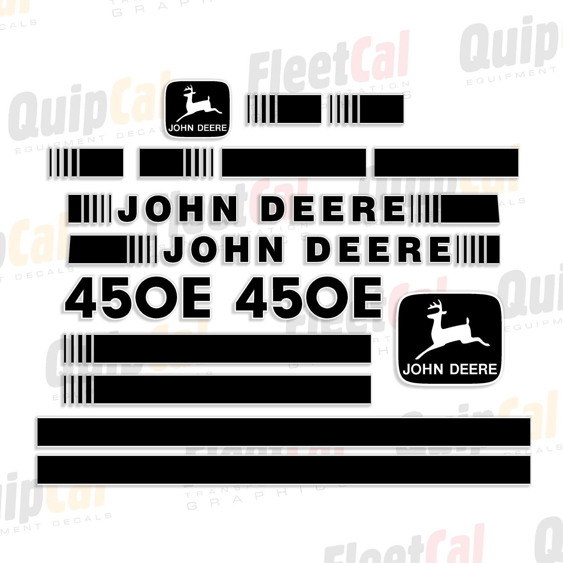 John Deere 450E Dozer Early 1990s Model Marking Decal Set – Truck and ...