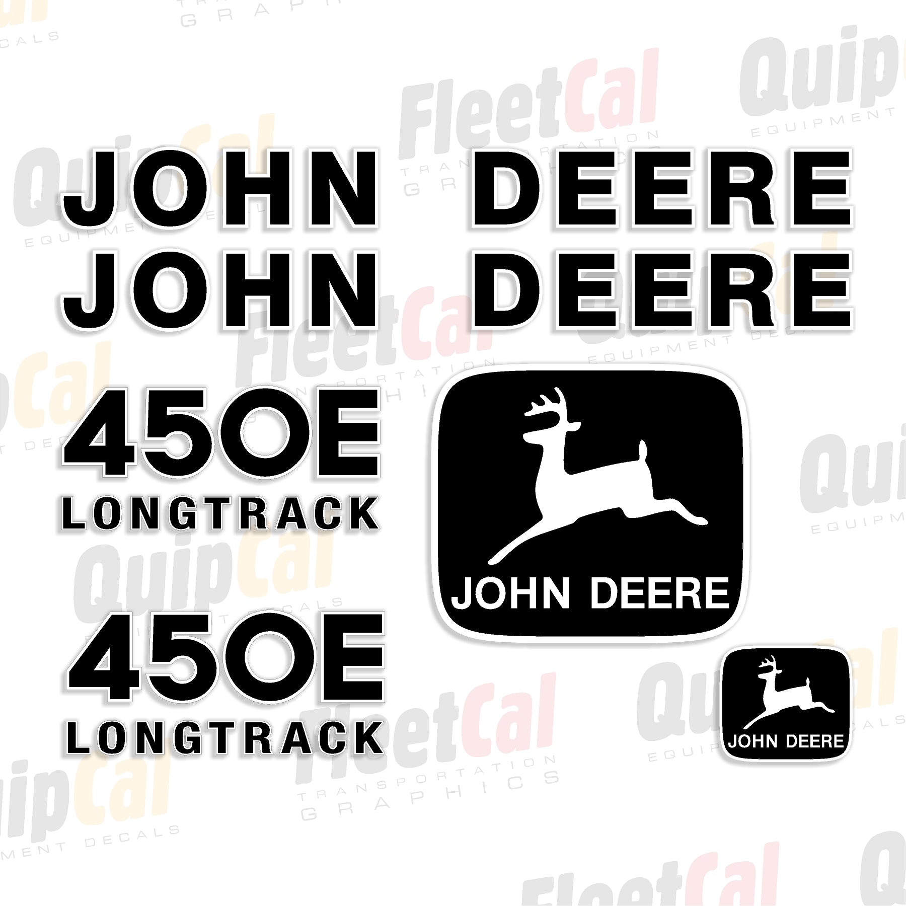 John Deere 450E Dozer Early Model Marking Decal Set – Truck and ...