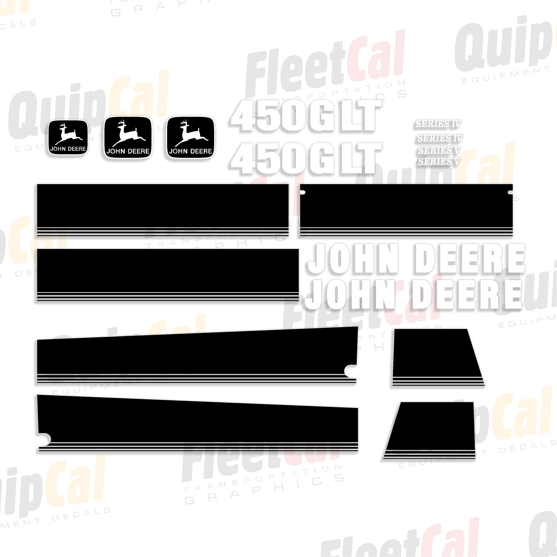 John Deere 450G LT Series IV & V Dozer Marking Decal Set – Truck and ...