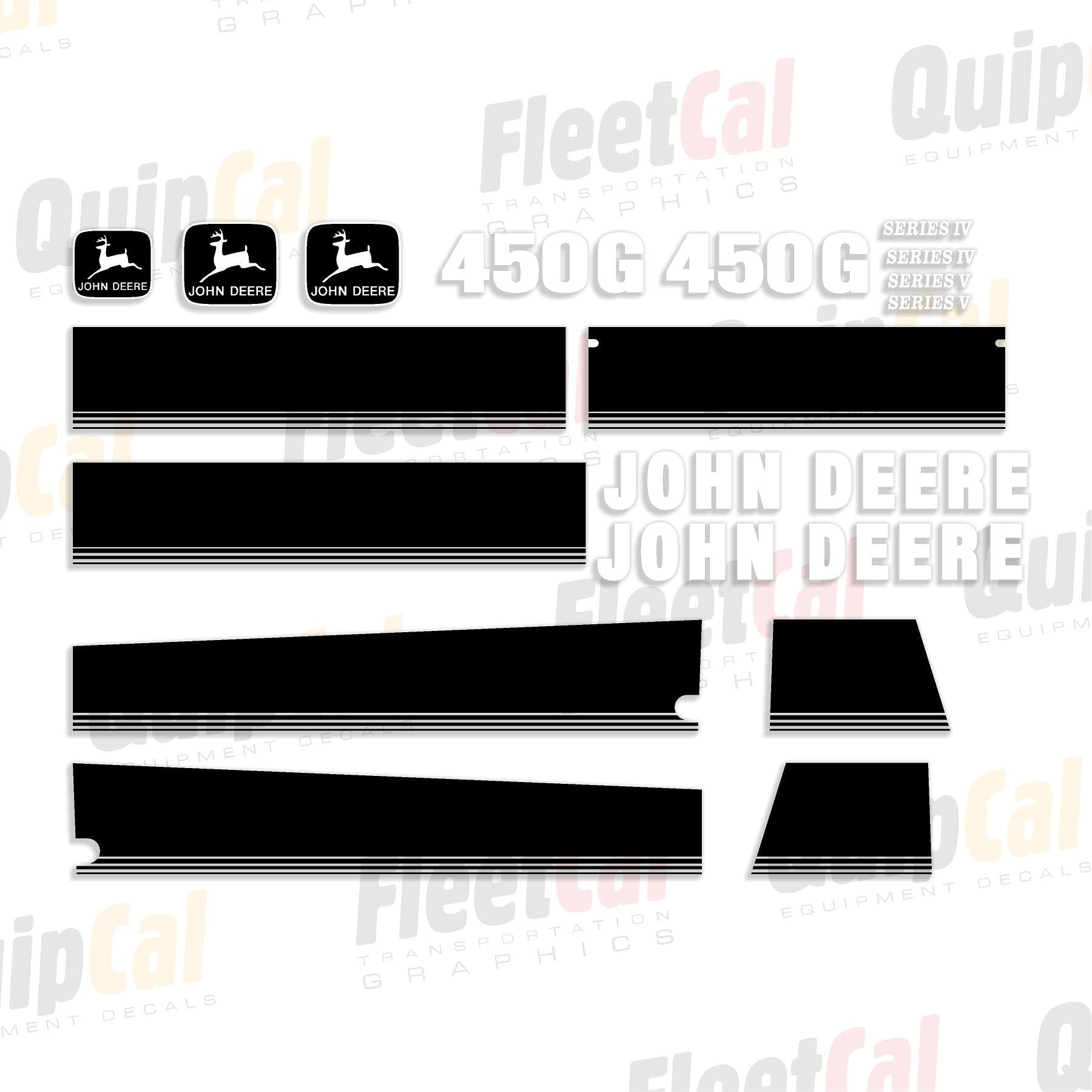 John Deere 450G Series IV & V Dozer Marking Decal Set – Truck and ...