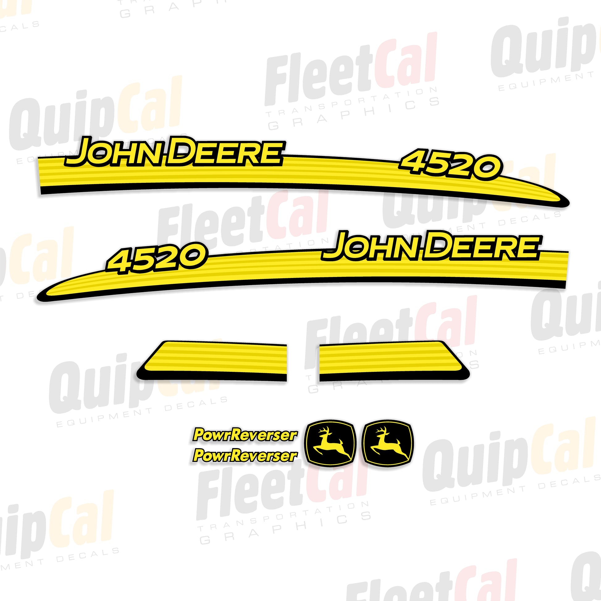 John Deere 4520 PowrReverser Tractor Hood Marking Decal Set – Truck and ...