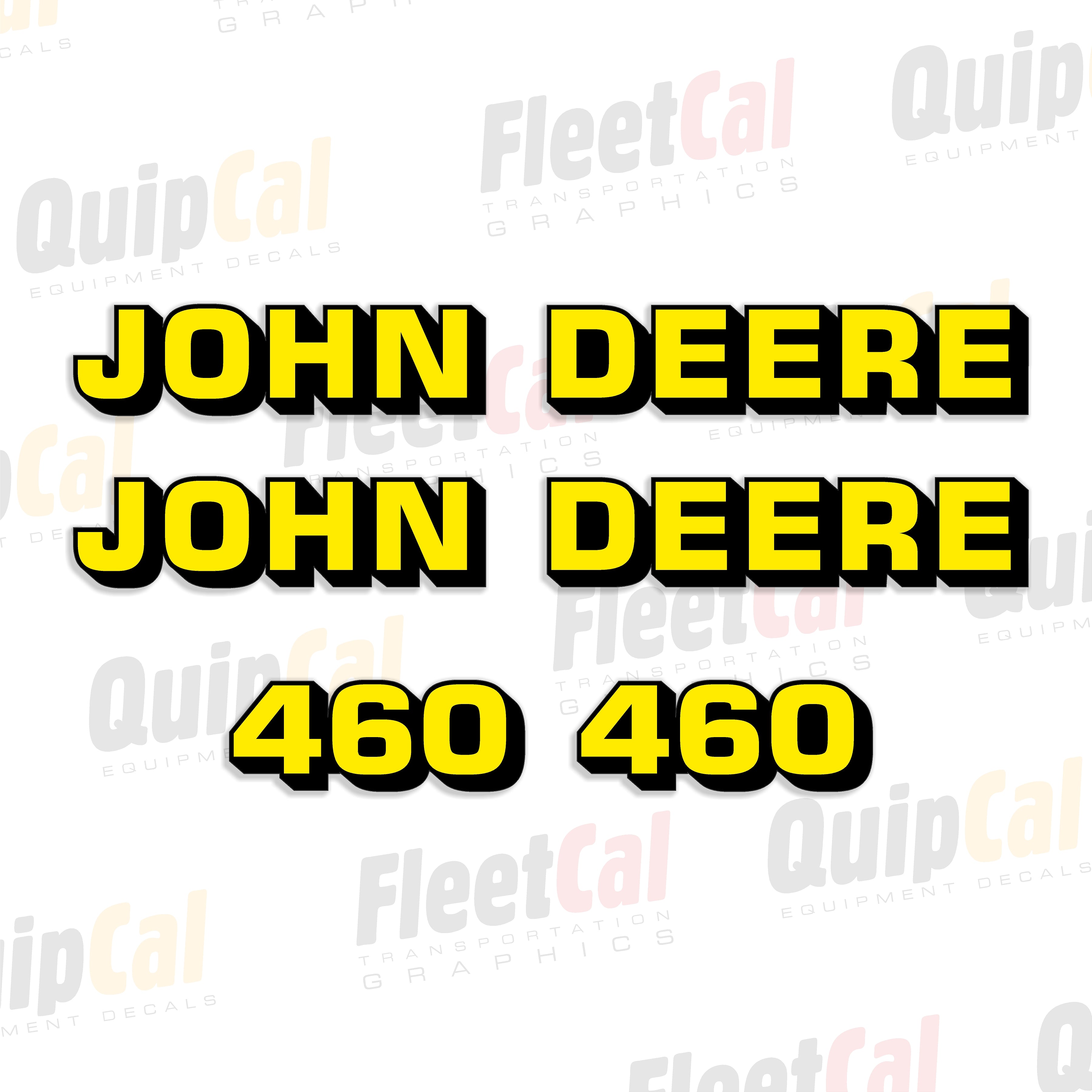 John Deere 460 Front Loader Marking Decal Set – Truck and Equipment Decals