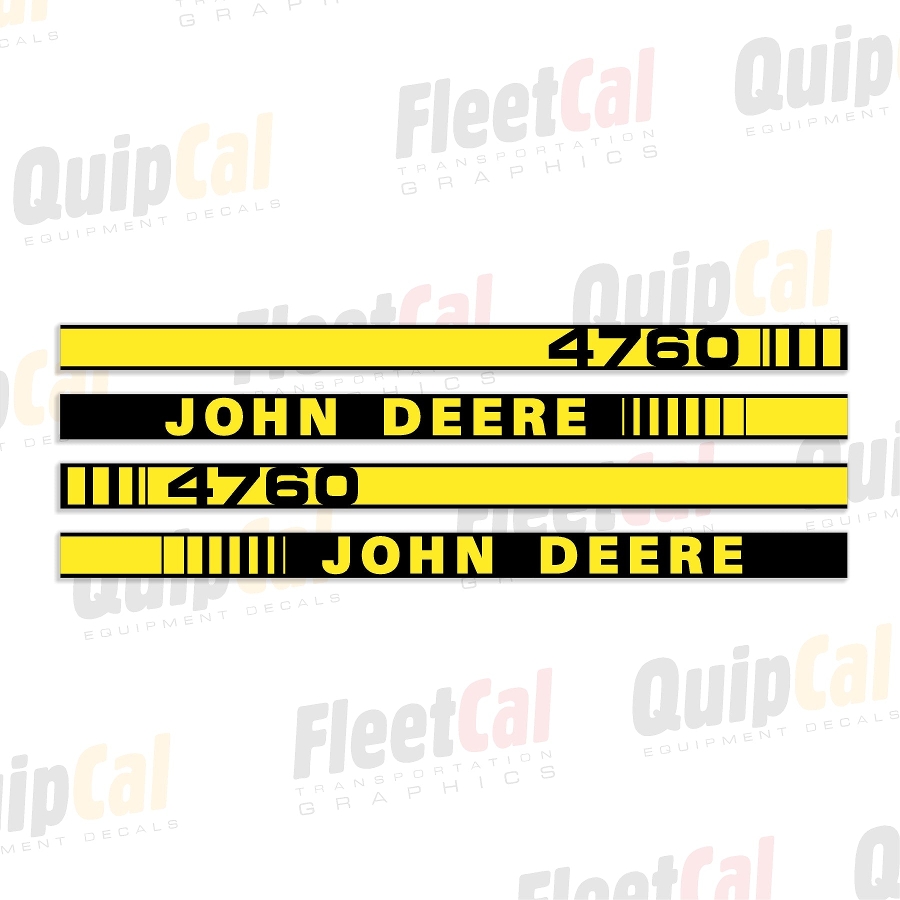 John Deere 4760 Tractor Marking Decal Set – Truck and Equipment Decals