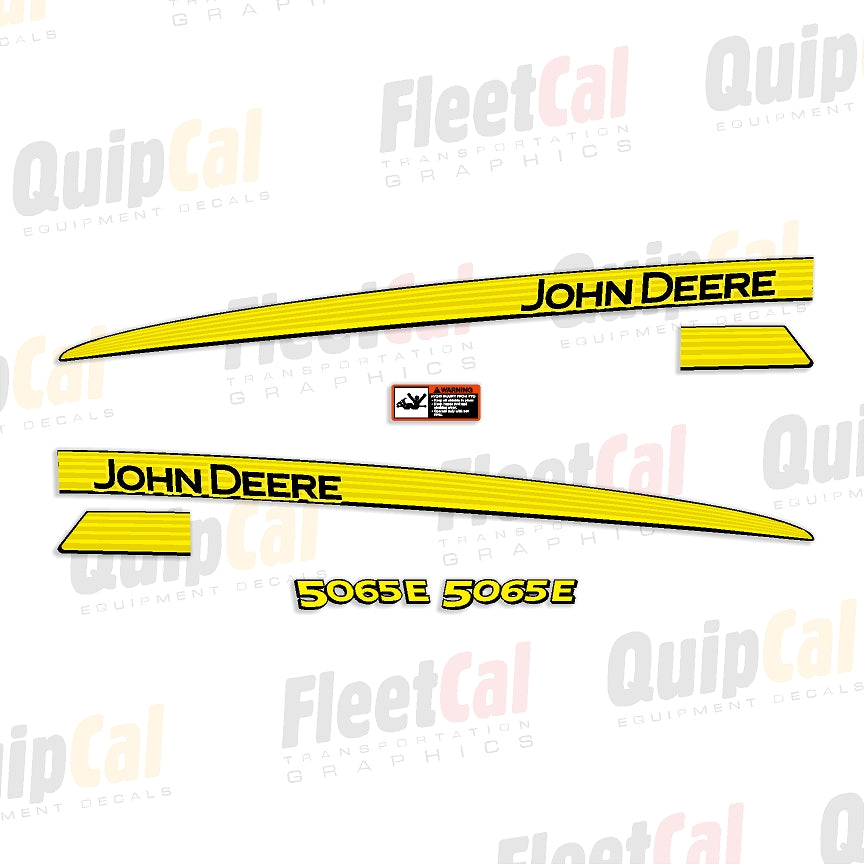John Deere 5065E Tractor Marking Decal Set - Open Station – Truck and ...