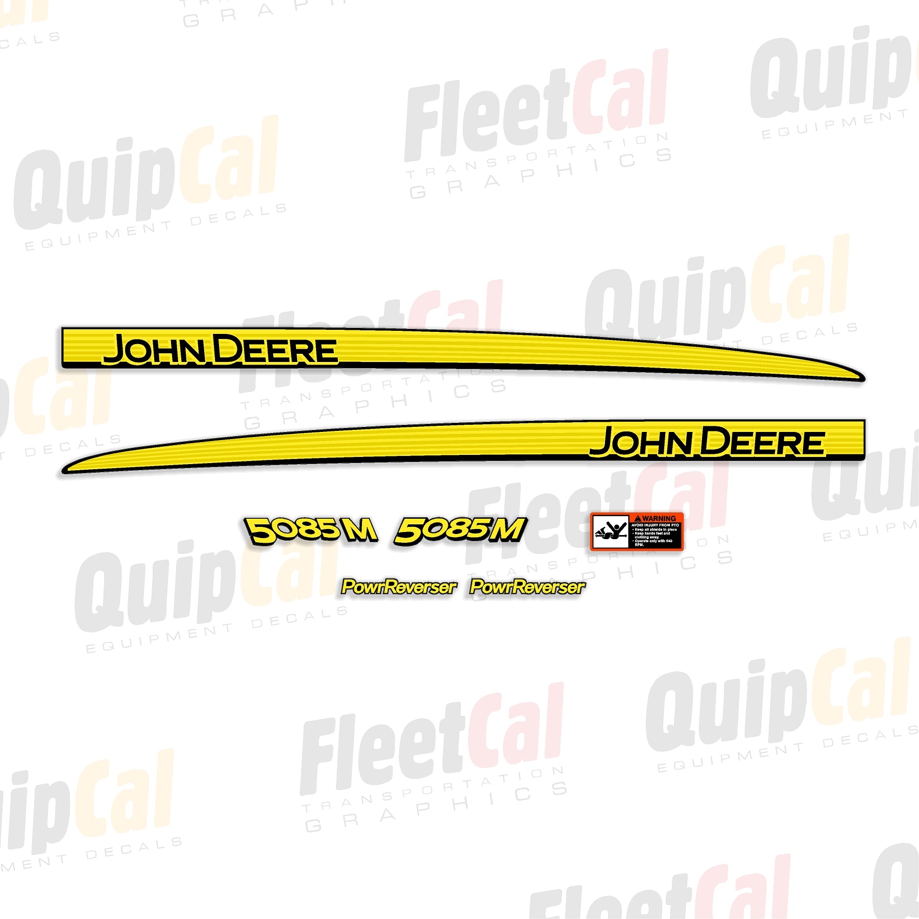 John Deere 5085M Tractor Marking Decal Set - Cab Model – Truck and ...