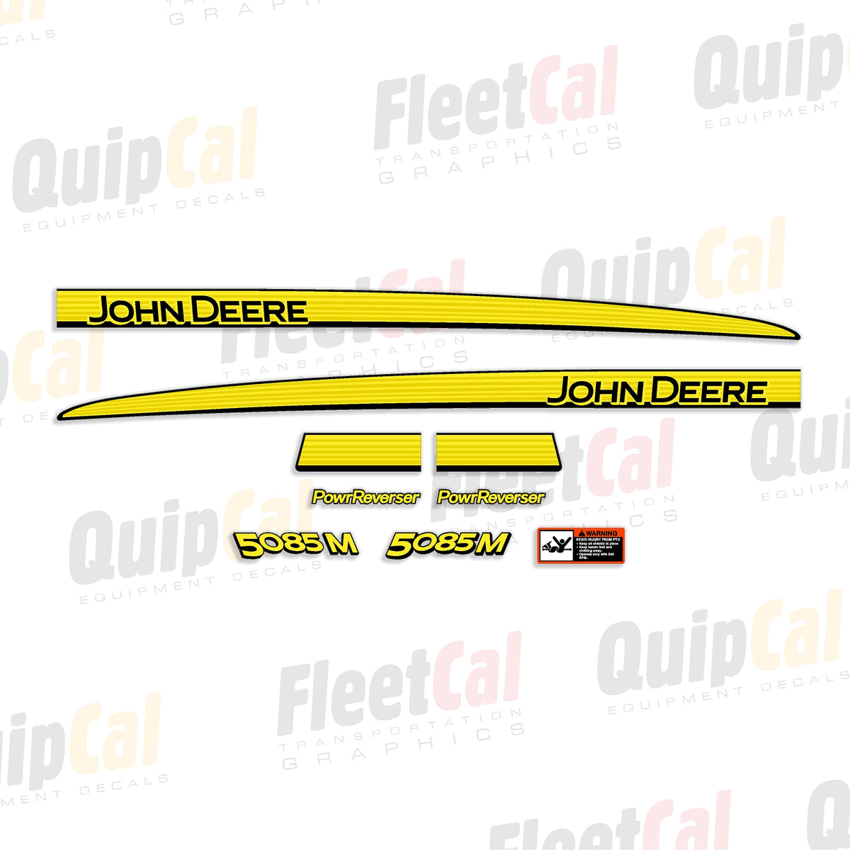John Deere 5085M Tractor Marking Decal Set - Open Station – Truck and ...