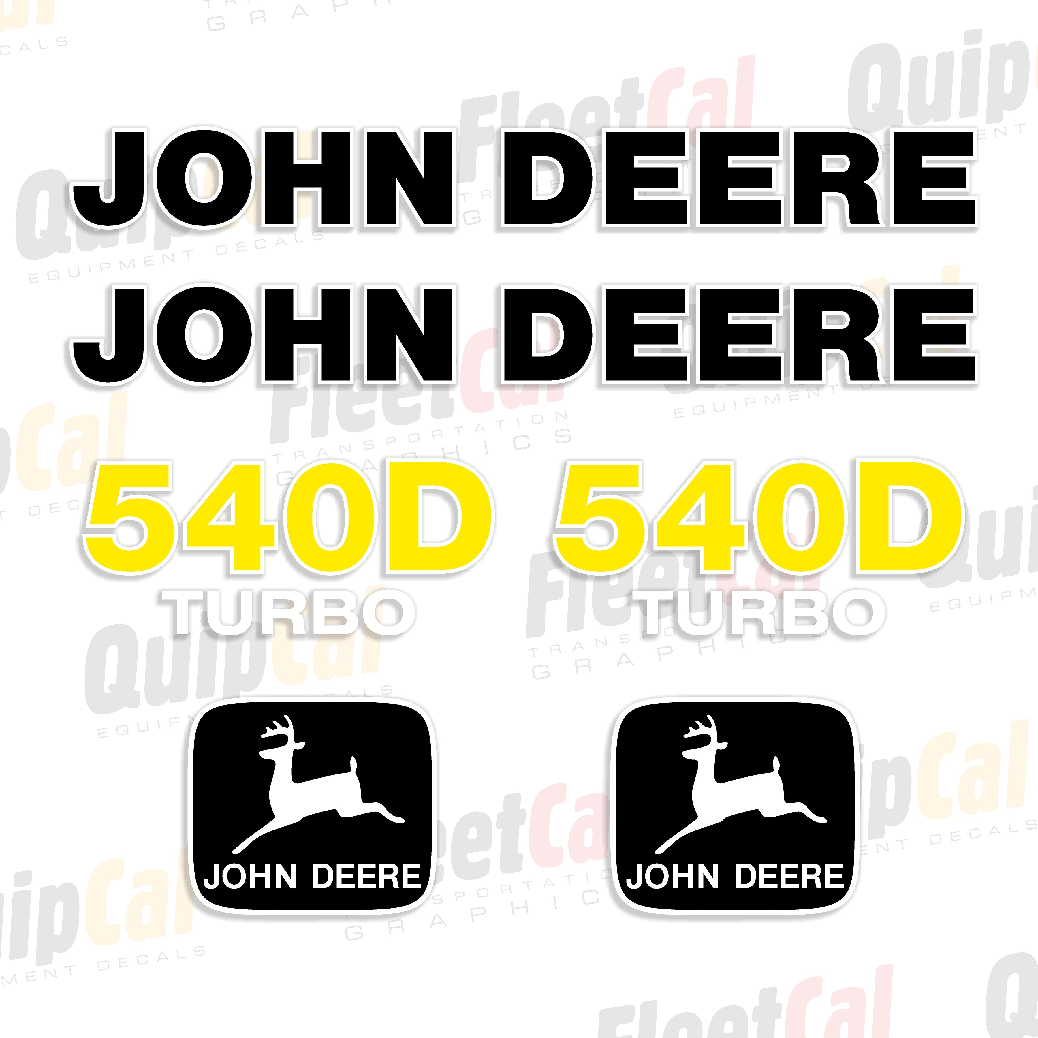 John Deere 540D Turbo Cable Skidder Marking Decal Set – Truck and ...
