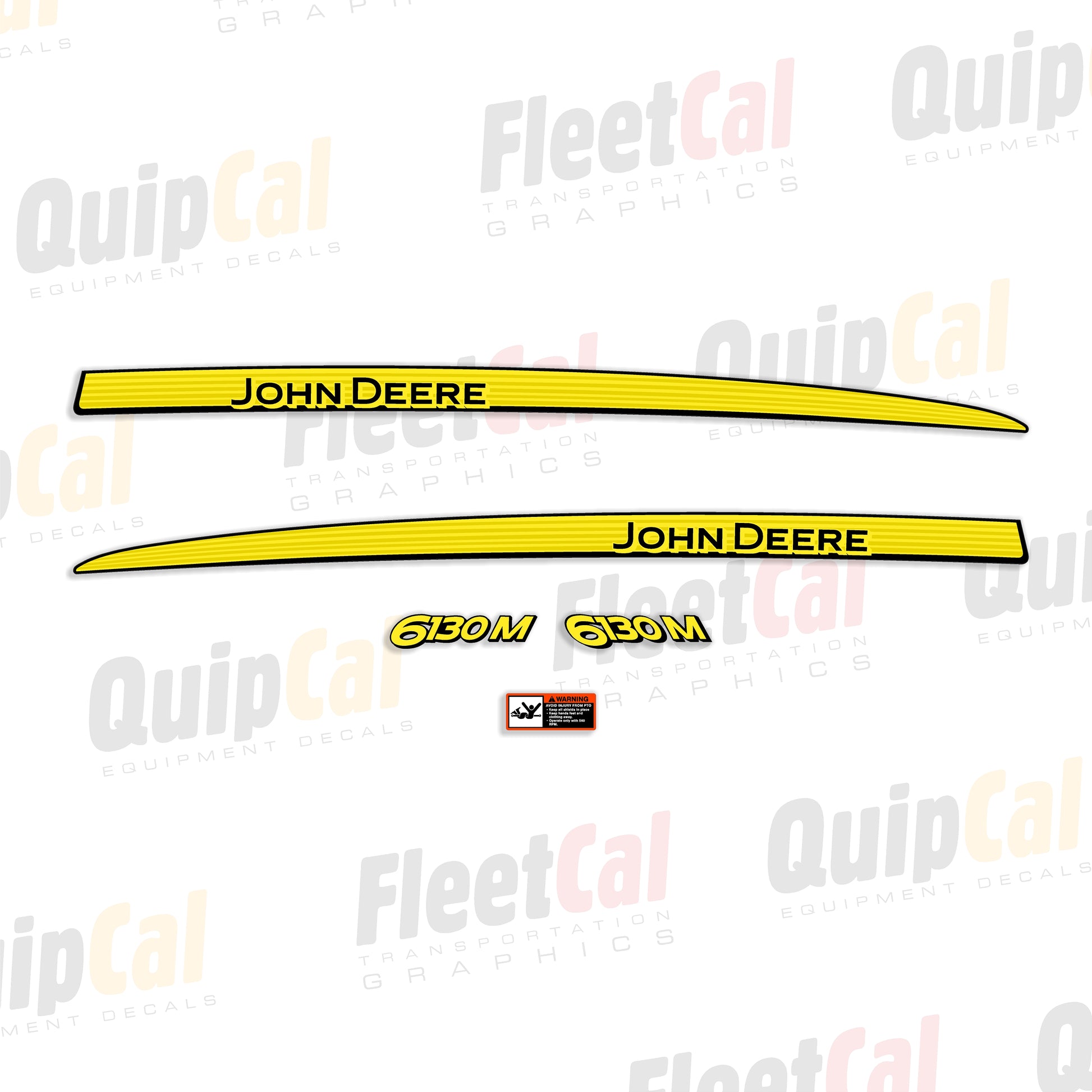 John Deere 6130M Tractor Marking Decal Set – Truck and Equipment Decals