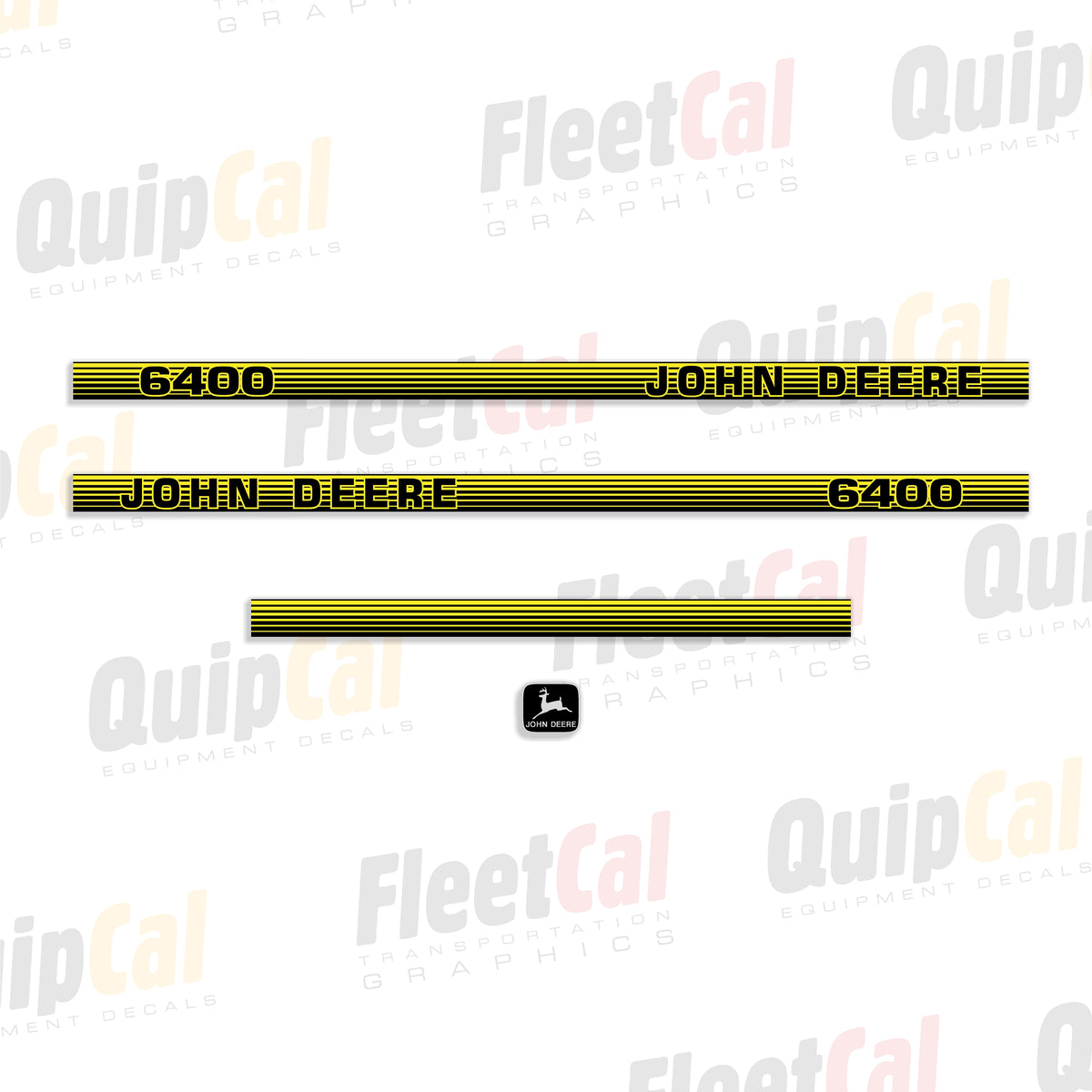 John Deere 6400 Tractor Hood Marking Decal Set – Truck and Equipment Decals