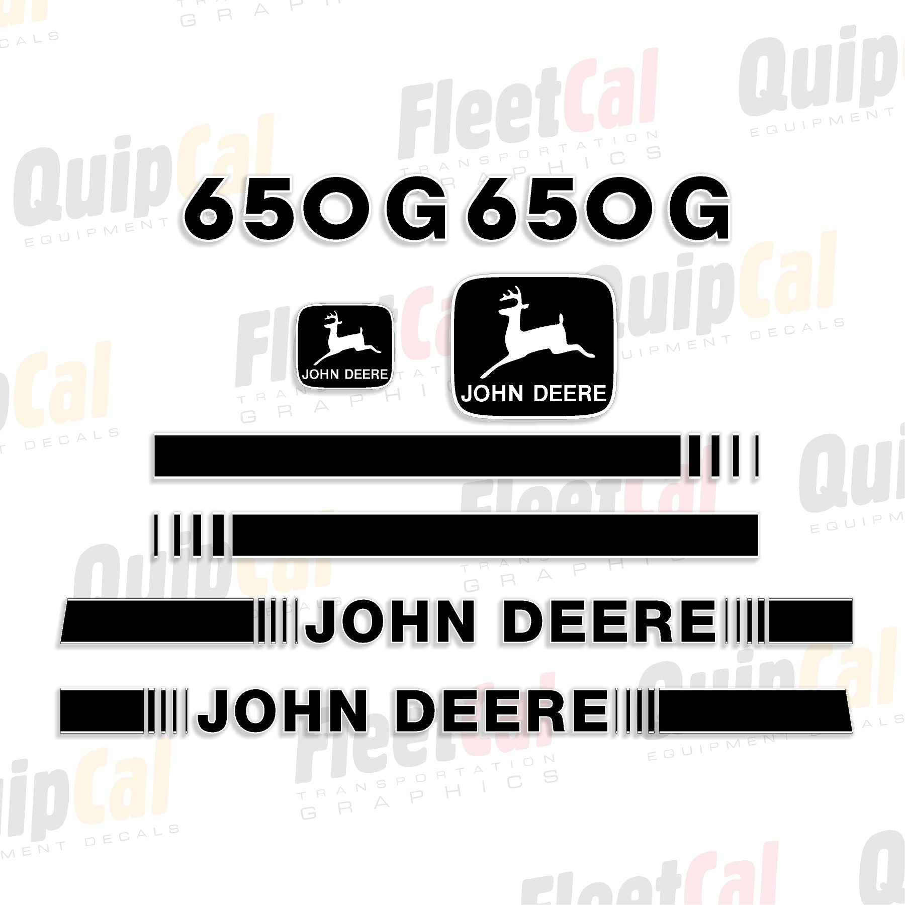 John Deere 650G Dozer Early Model Marking Decal Set – Truck and ...