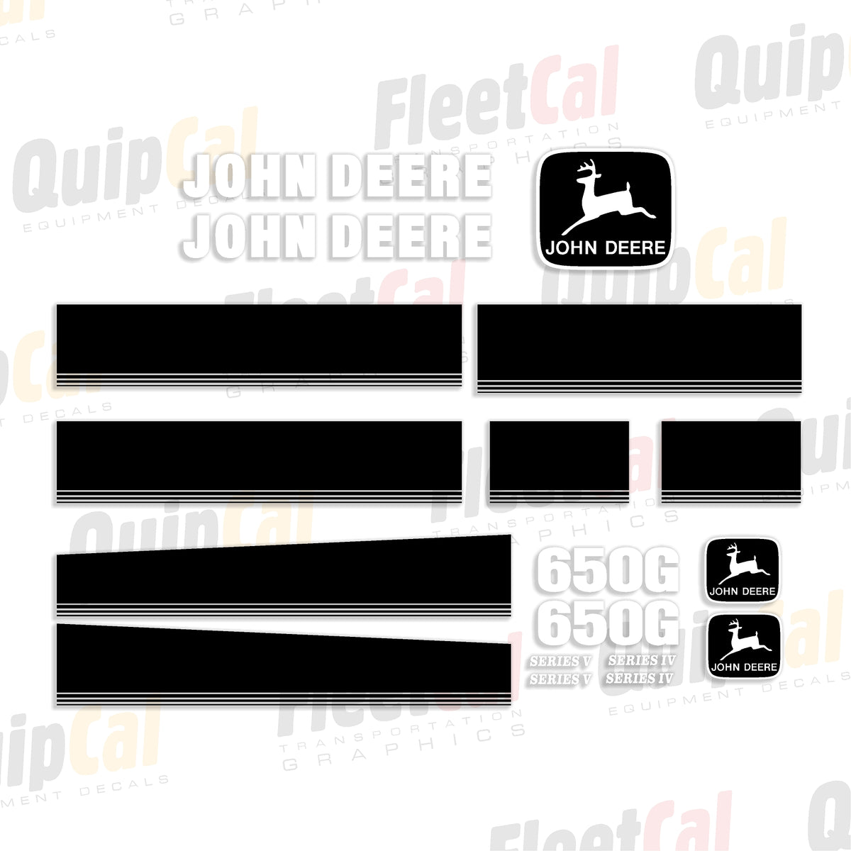 John Deere 650G Series IV & V Dozer Marking Decal Set – Truck and ...