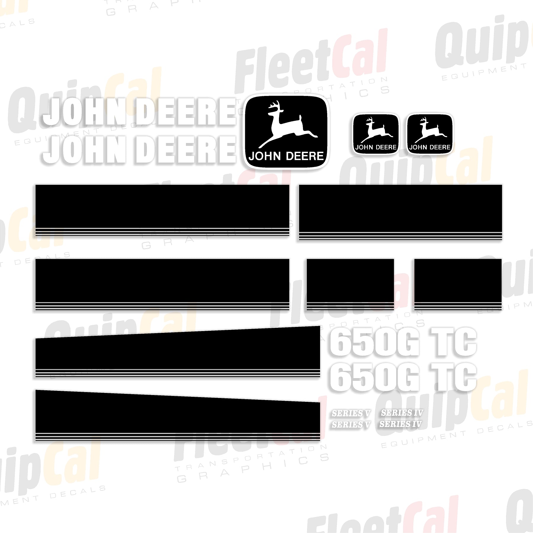 John Deere 650G TC Series IV & V Dozer Marking Decal Set – Truck and ...